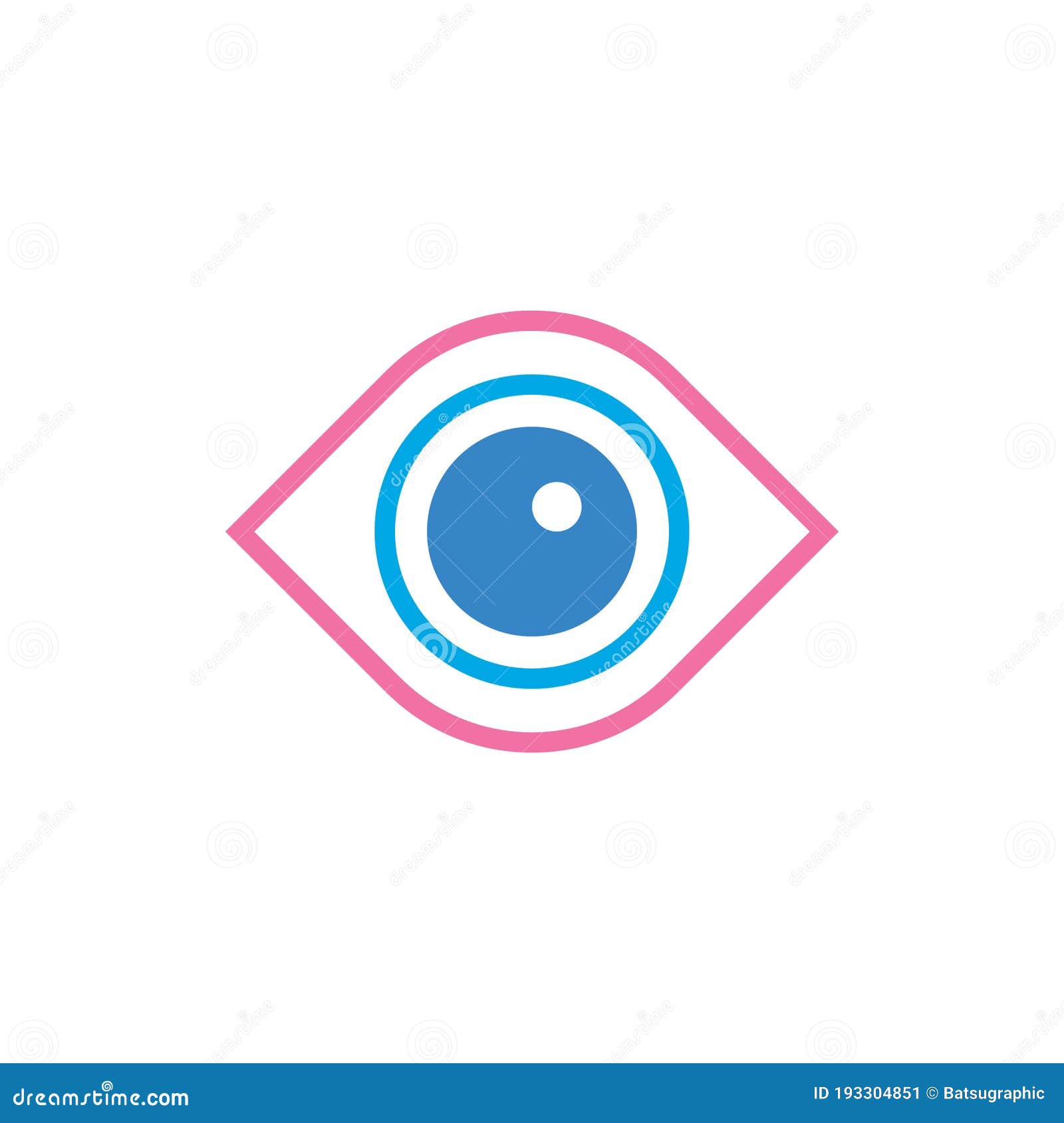 Minimal Eye Vector Icon Logo Design Stock Vector - Illustration of ...