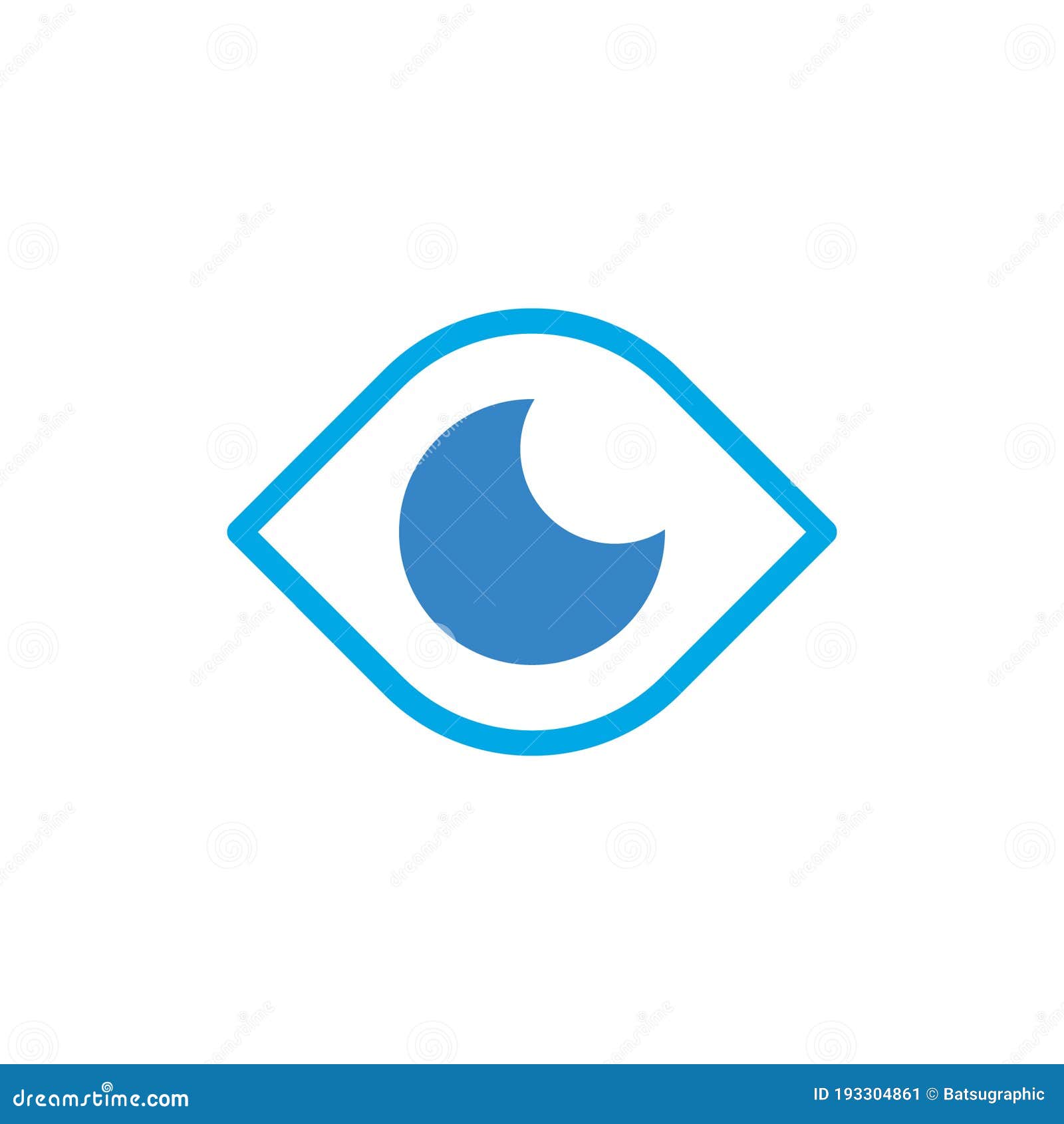 Minimal Eye Vector Icon Logo Design Stock Vector - Illustration of ...