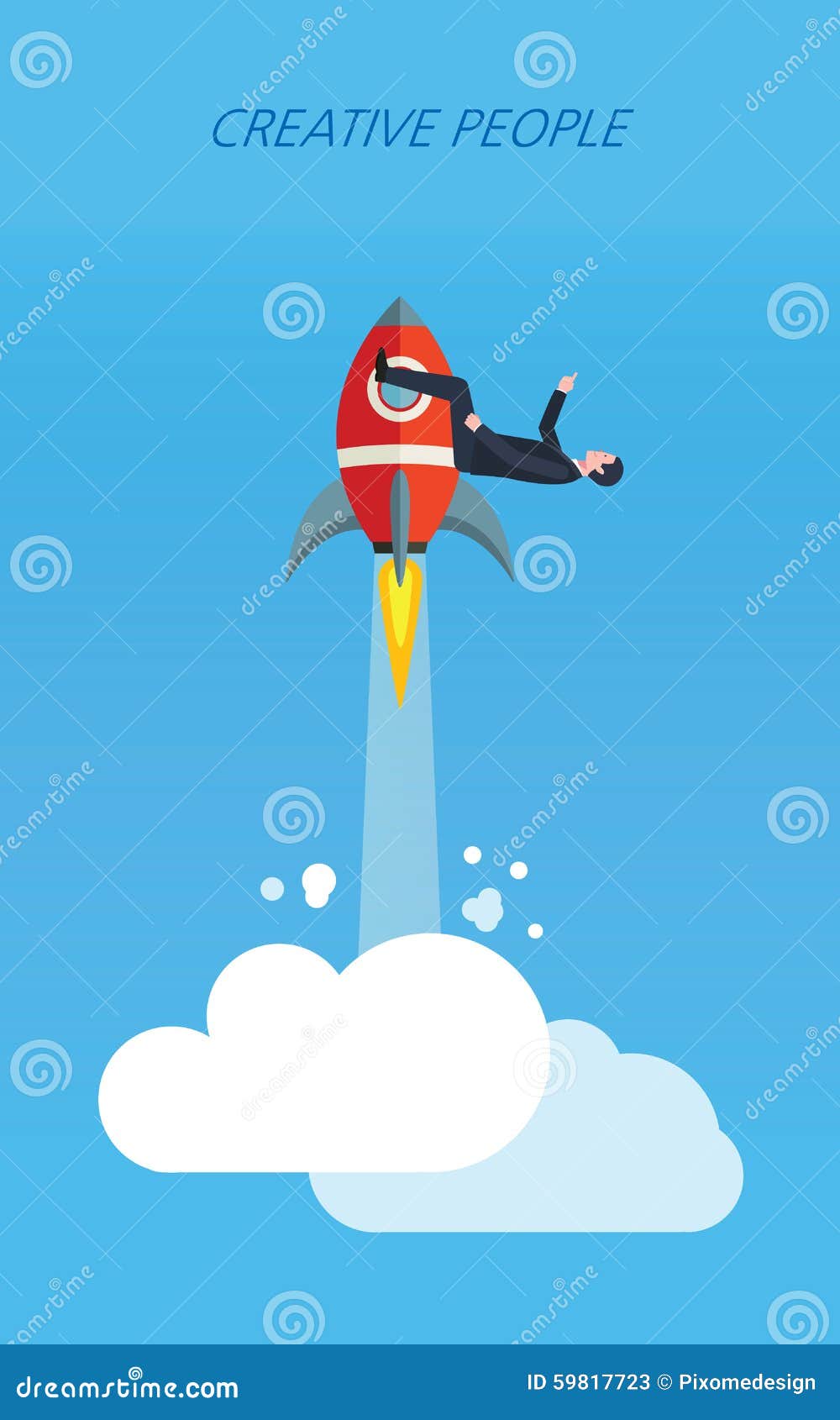 Minimal Flat Character of Business Creative People Concept ...