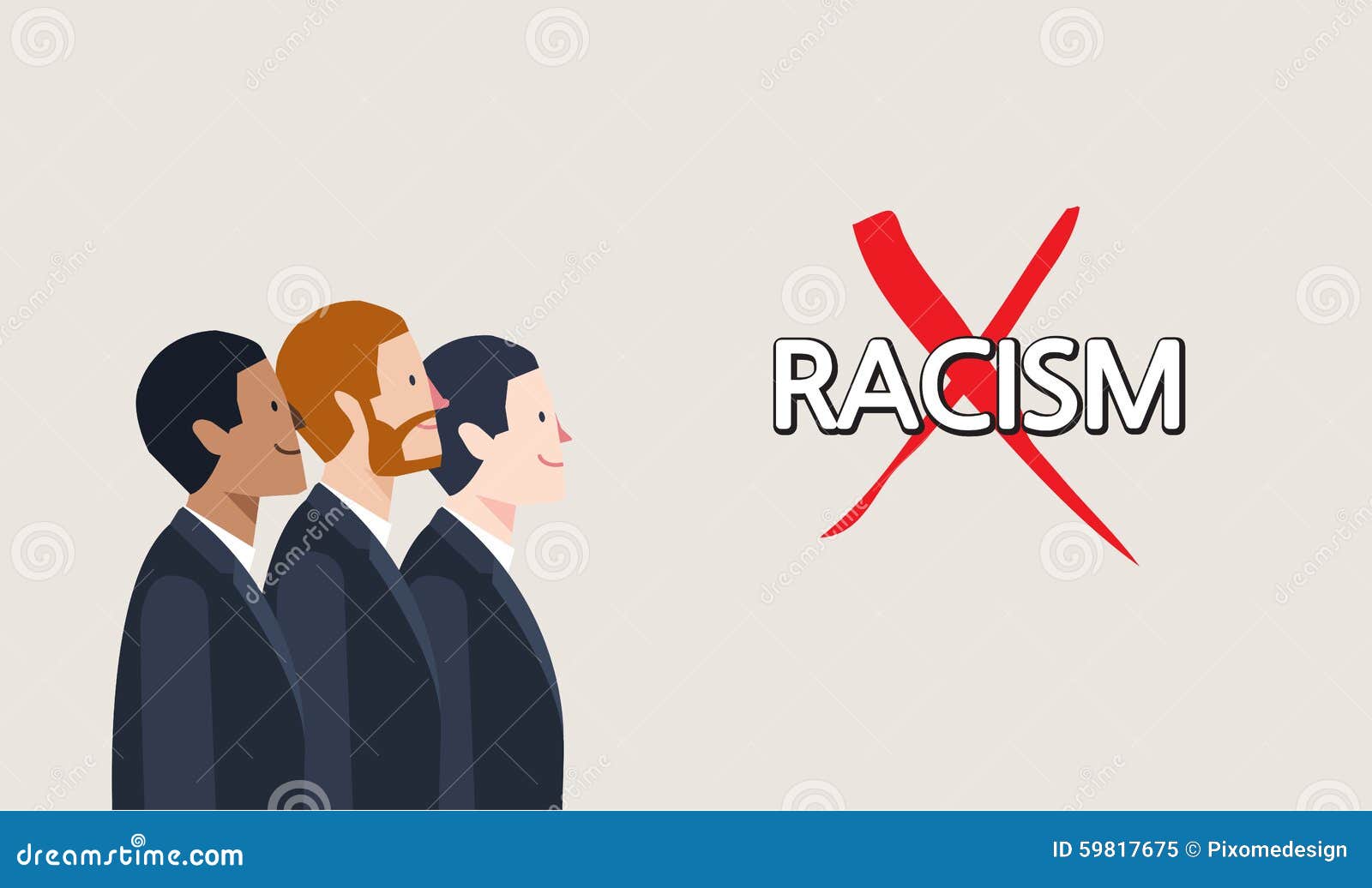Minimal Flat Character of Racism Concept Illustrations Stock Vector ...