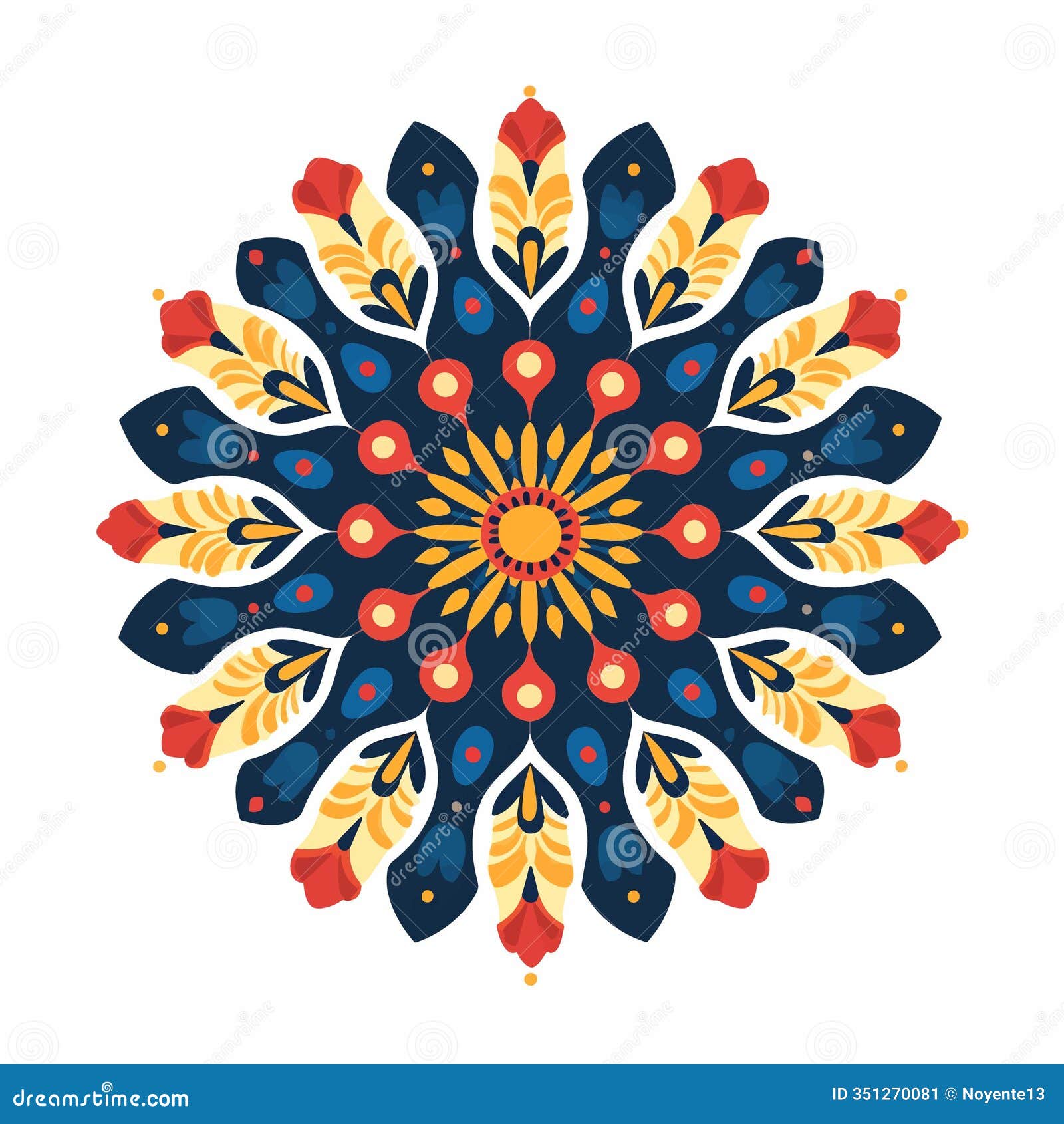 Minimal Flat an Indian Beautiful Image of a Rangoli Design at Night ...