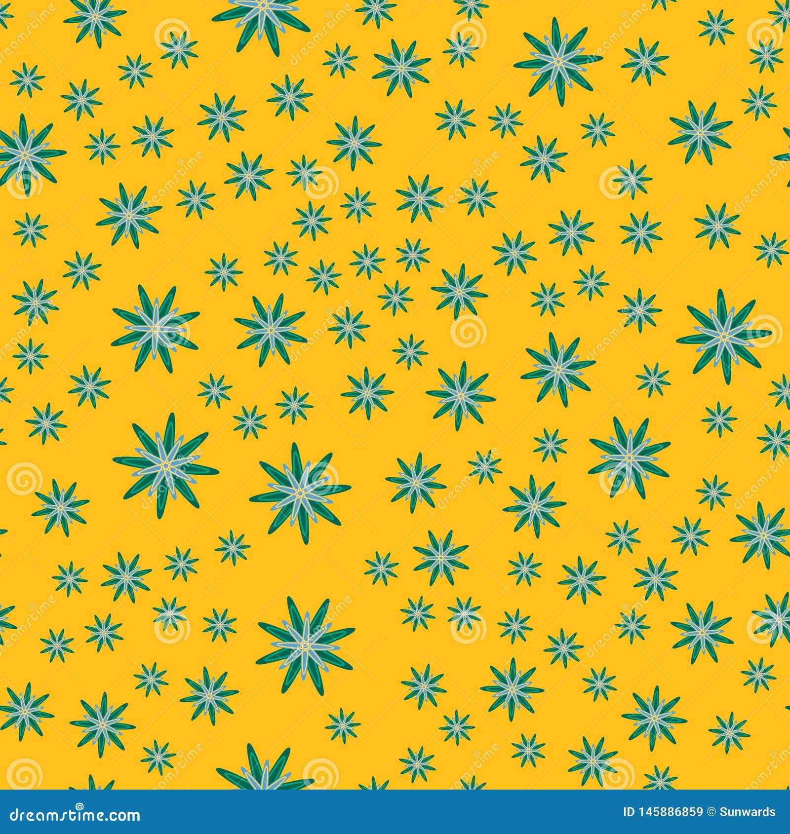 Minimal Flower Seamless Pattern Vector Illustration. Stock Vector ...