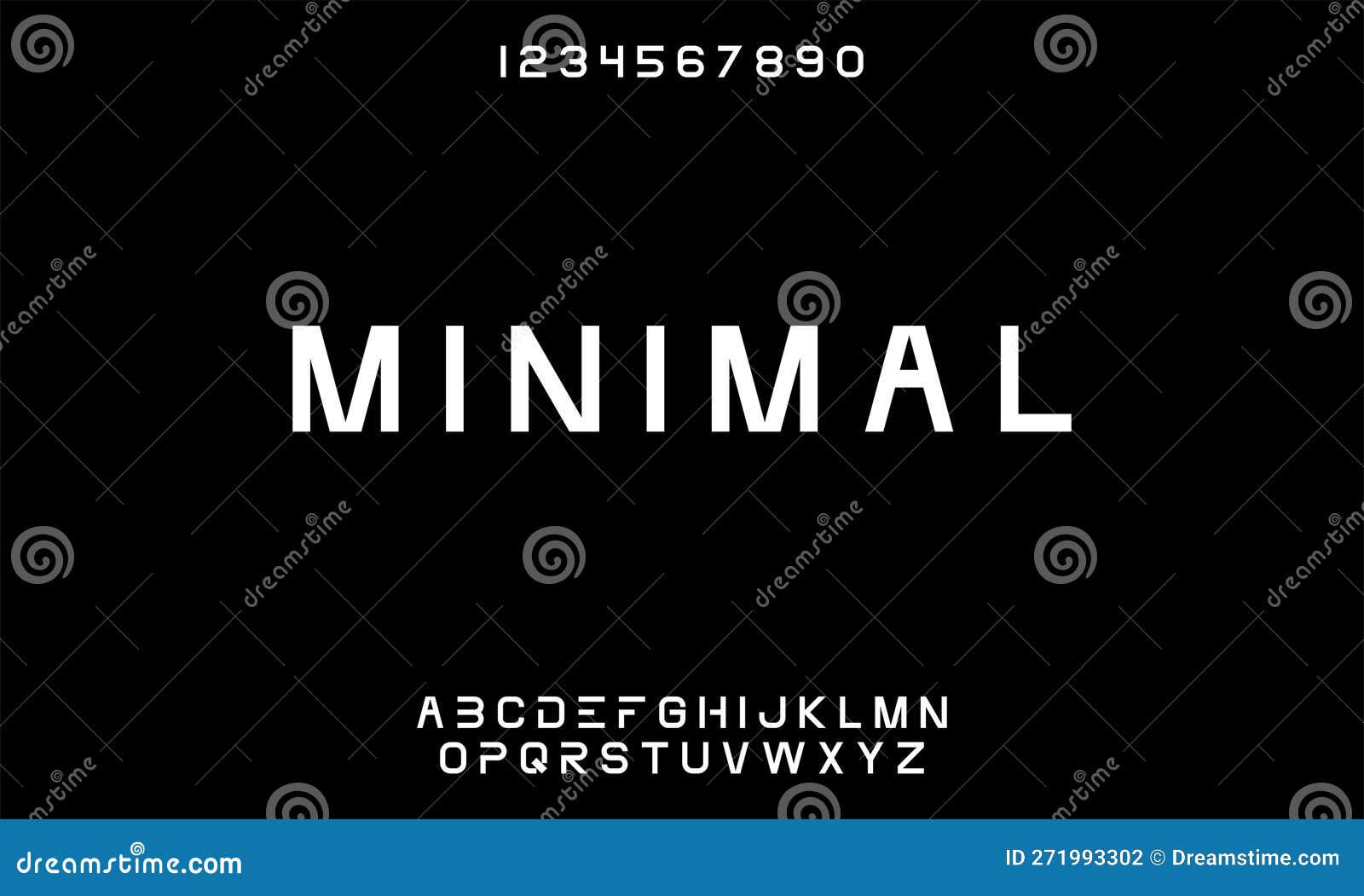 Minimal font stock vector. Illustration of designs, vintage - 271993302