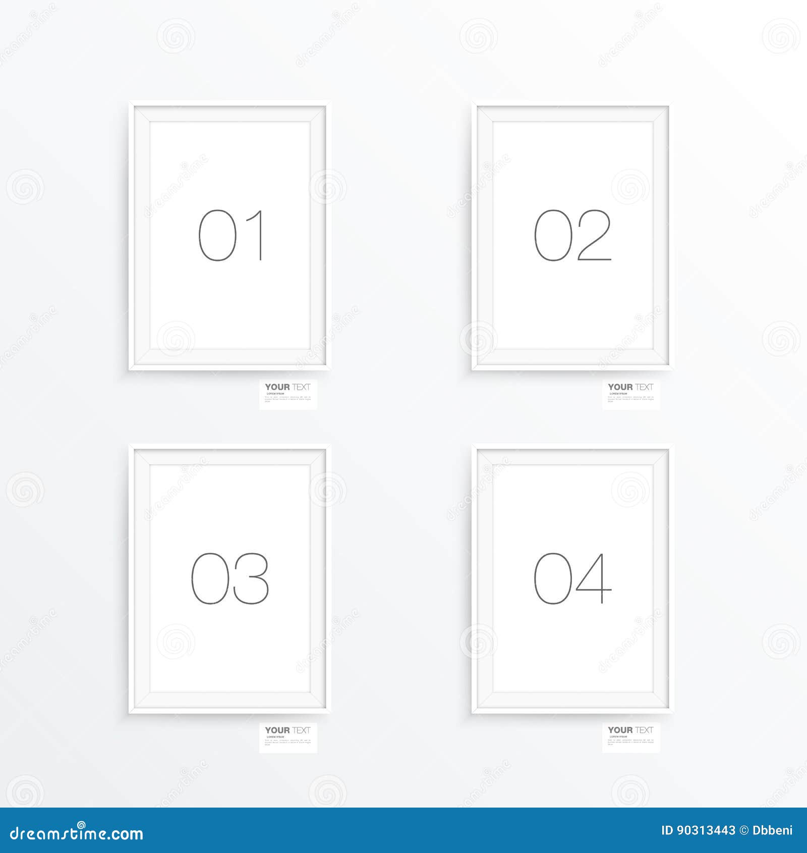 Minimal A4 / A3 Format Poster Design with Your Text Stock Vector ...