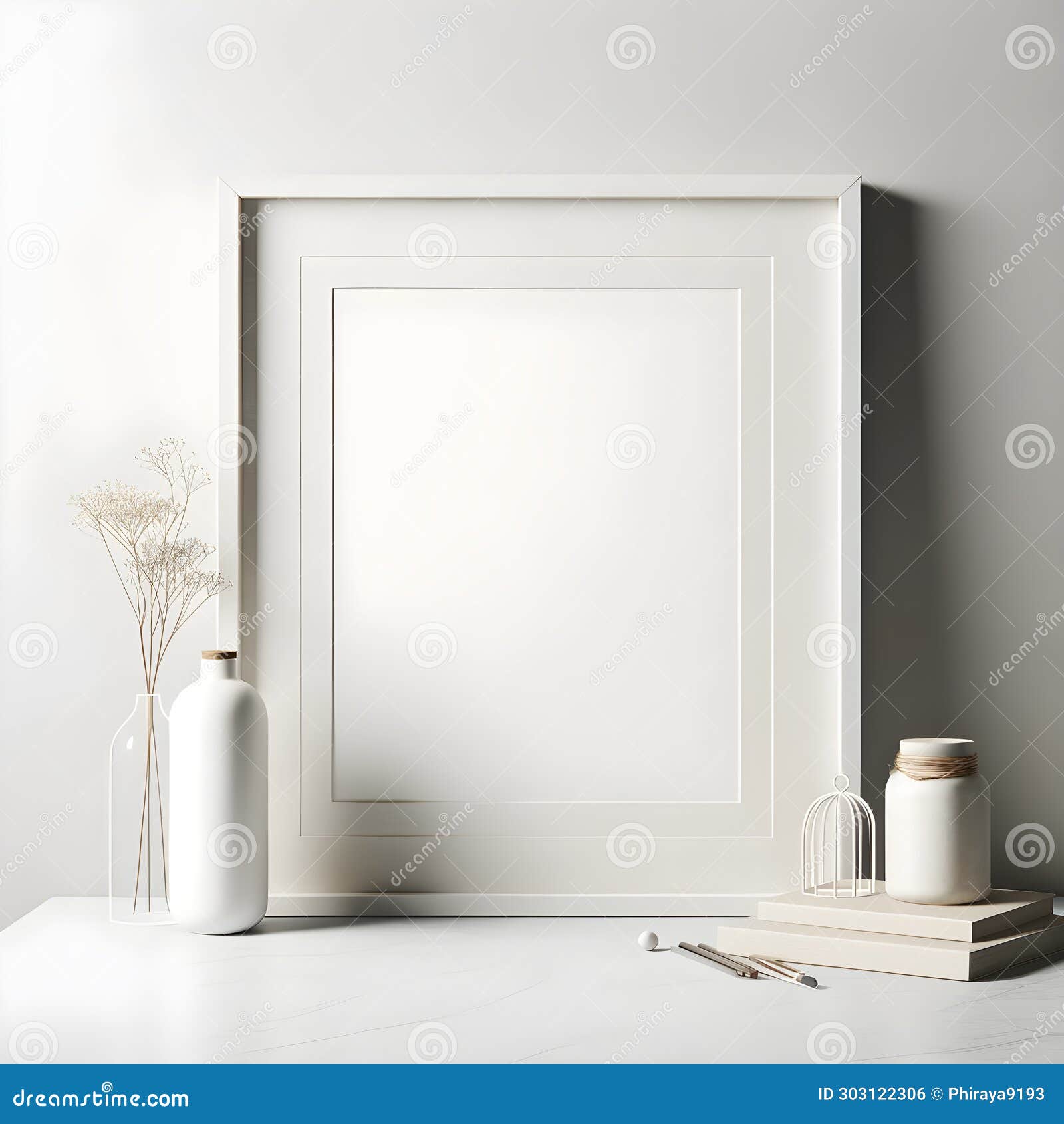 Minimal Frame Mockup for Photo, Print, Painting, Artwork Presentation ...
