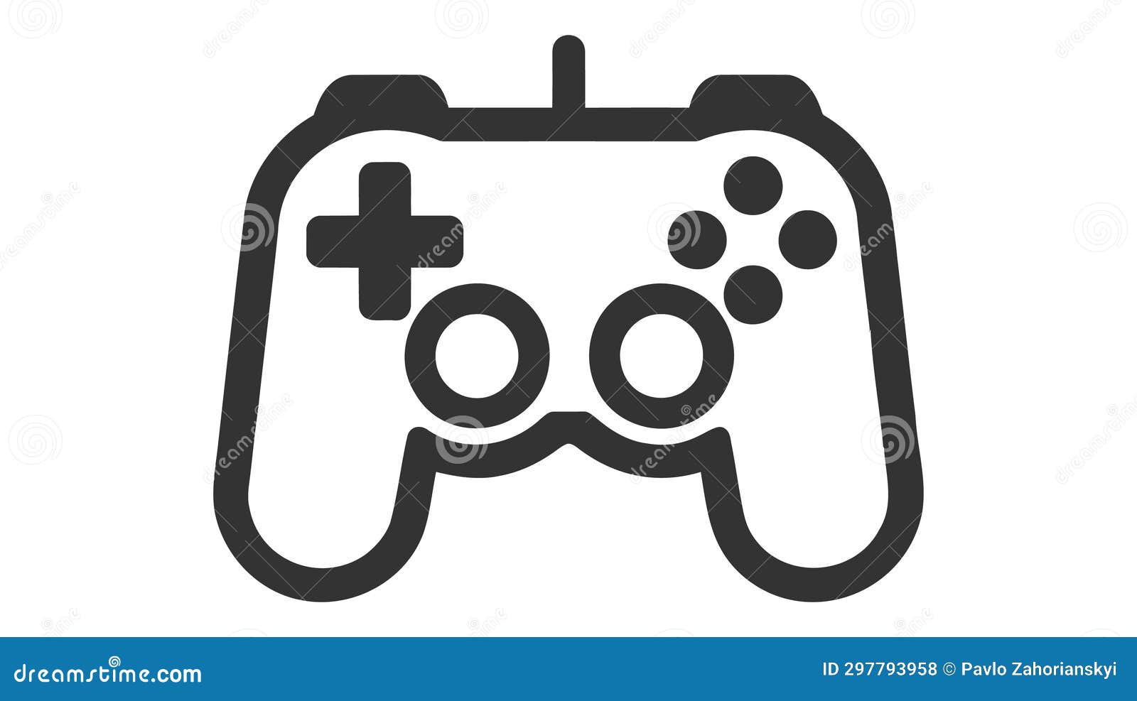 Minimal Gaming Symbol - Stream Modern Games - Wireless Controller Icon ...