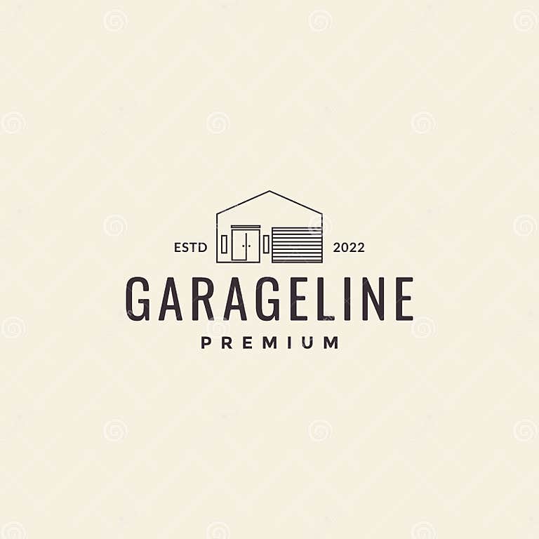 Minimal Garage Logo Design Vector Stock Vector - Illustration of ...