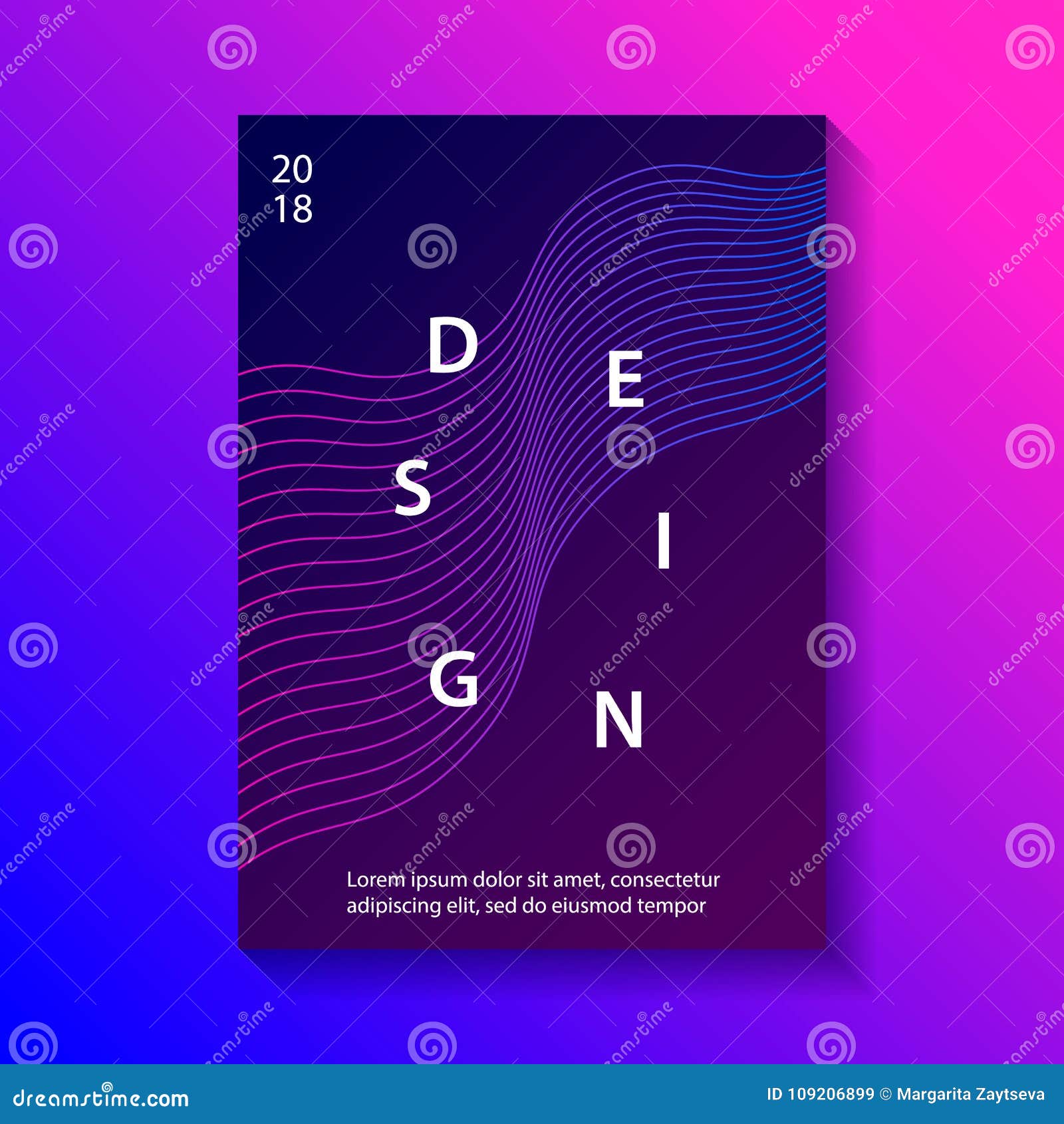 Minimal Geometric Coverage Stock Vector Illustration Of Branding