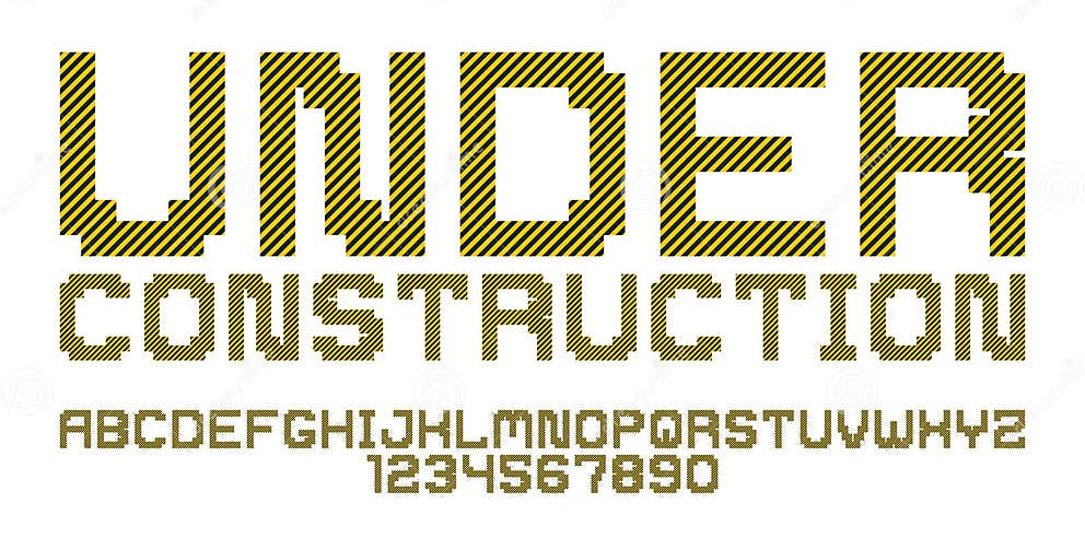 Minimal Geometric Cyberpunk Font, Vector Typeface in Geometry ...