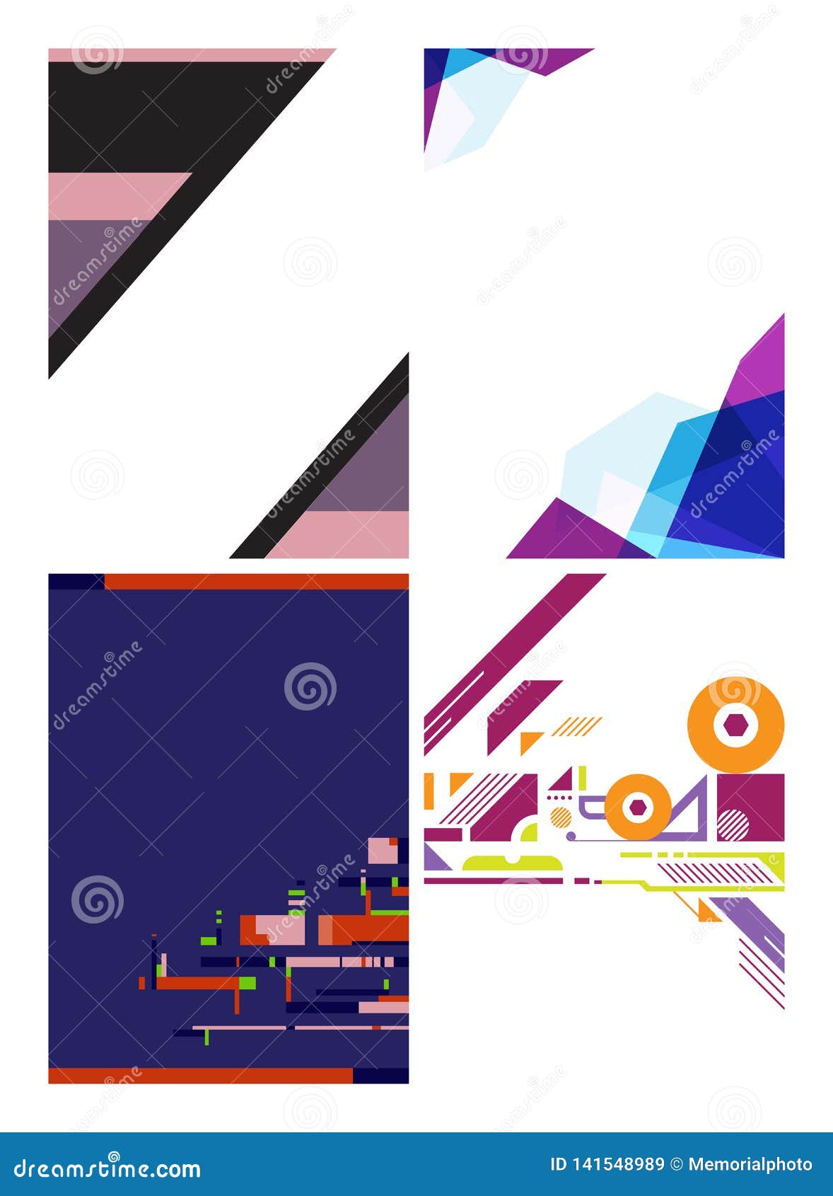 Minimal Geometric Graphic Design Layout, Abstract Polygon Background ...
