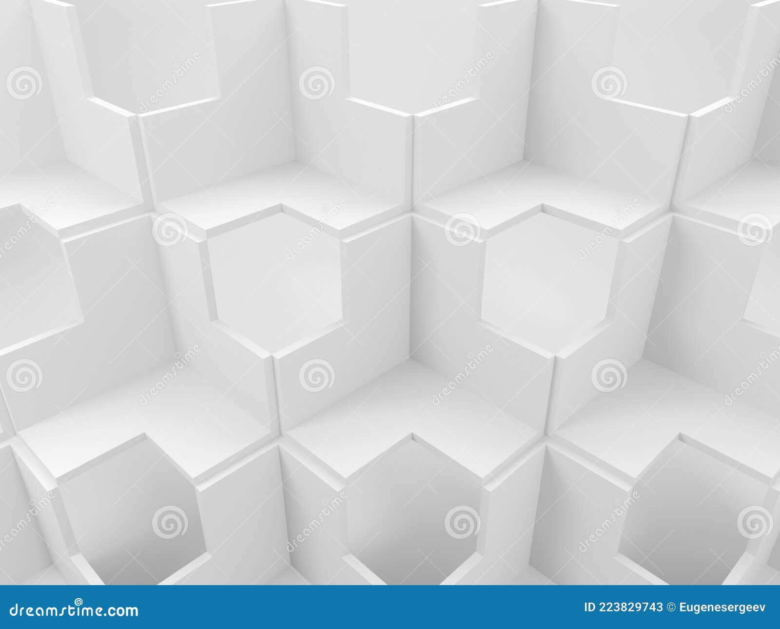Minimal Geometric Installation. 3d Rendering Illustration Stock ...