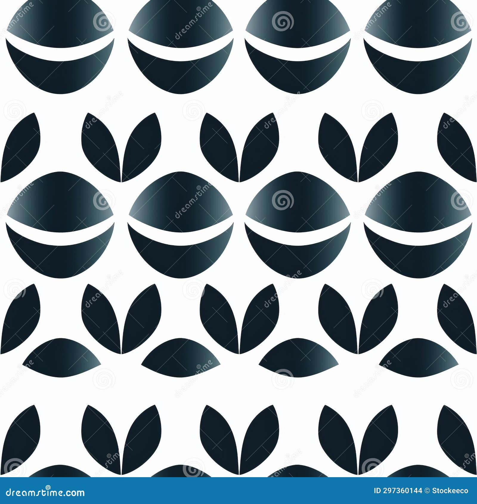 Minimal Geometric Leaf Pattern with Conceptual Simplicity Stock ...