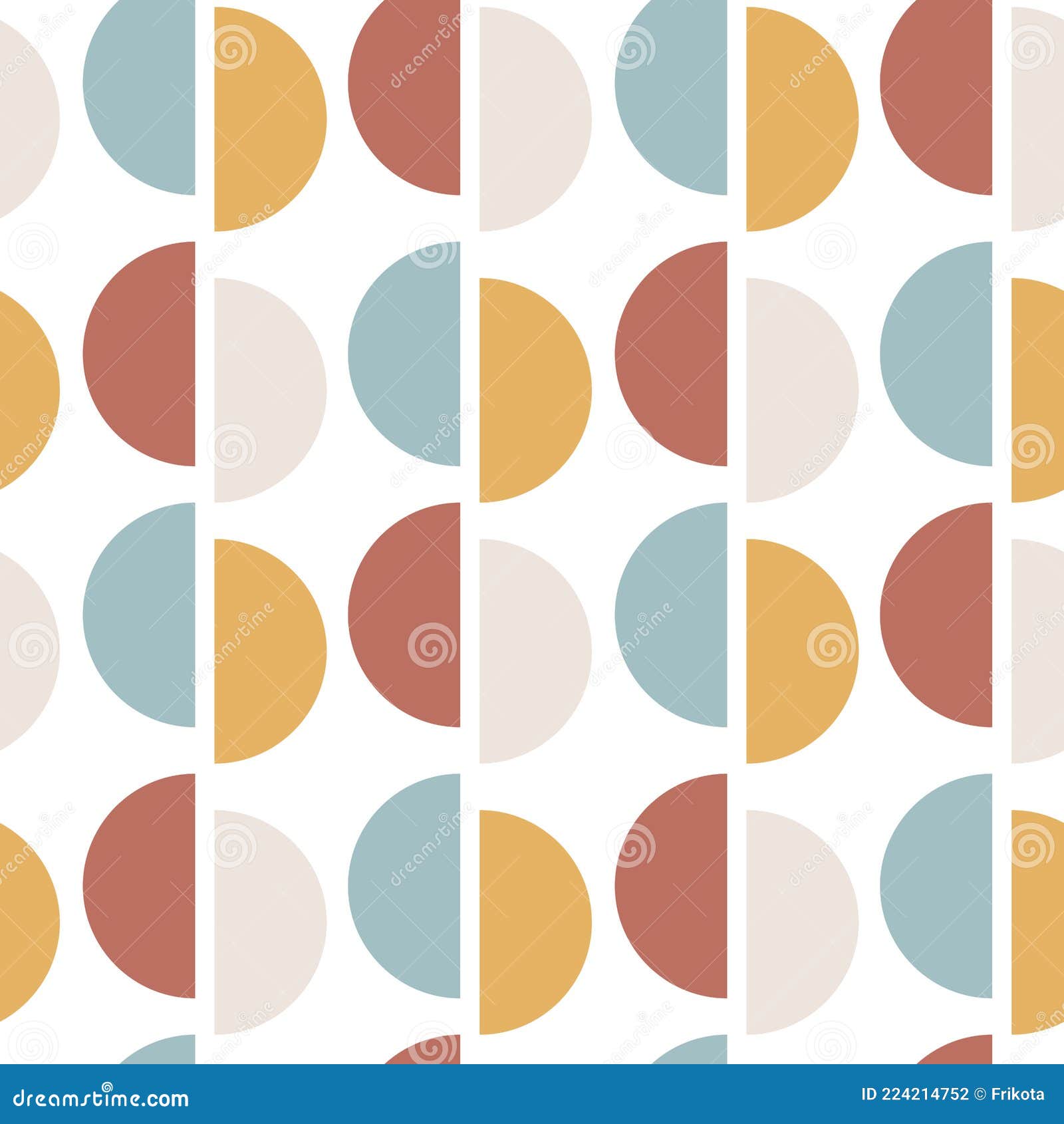 Minimal Geometric Pattern. Semi Circles. for Textile, Product ...