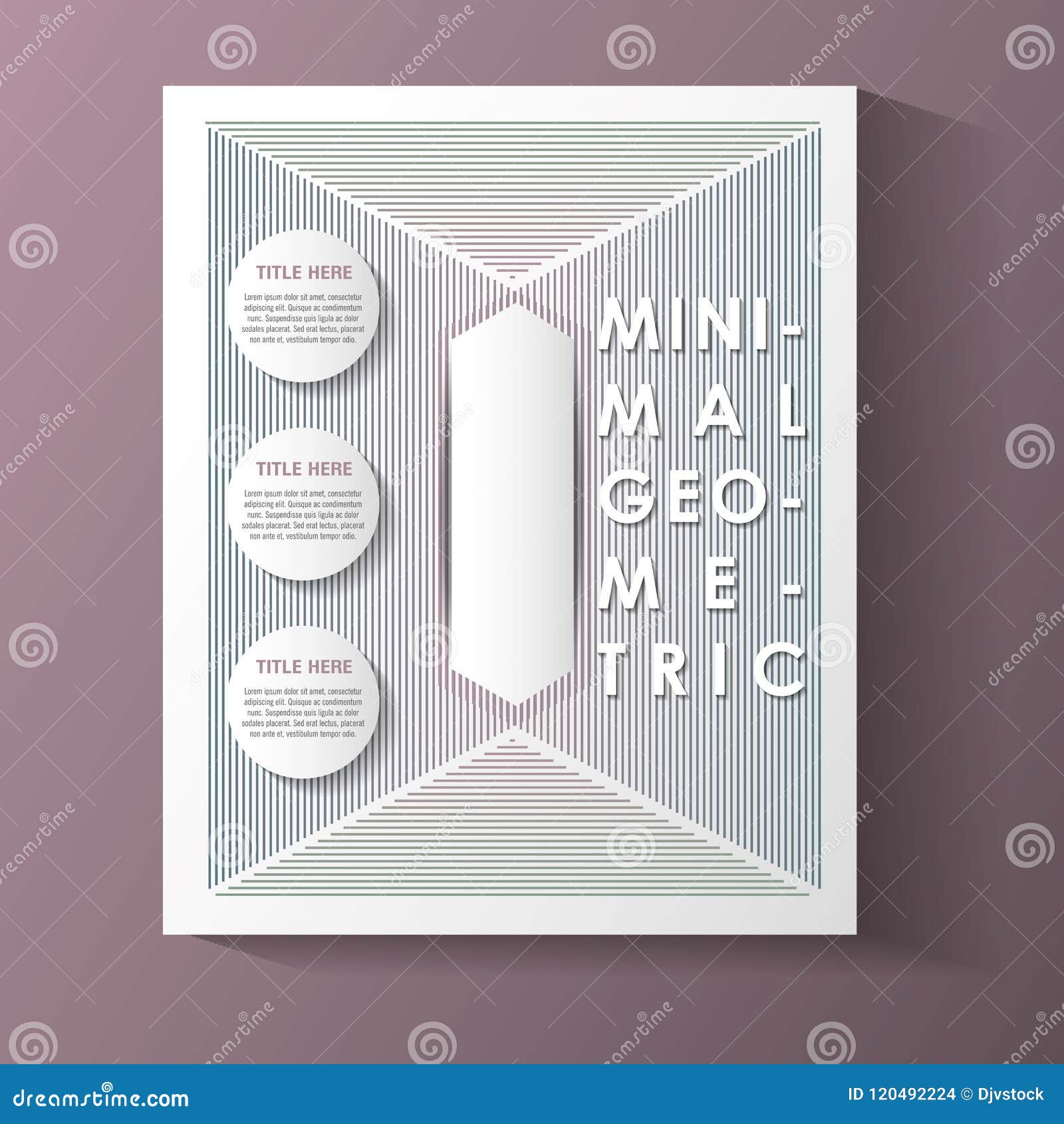 Minimal Geometric Template Label Stock Vector - Illustration of cover ...