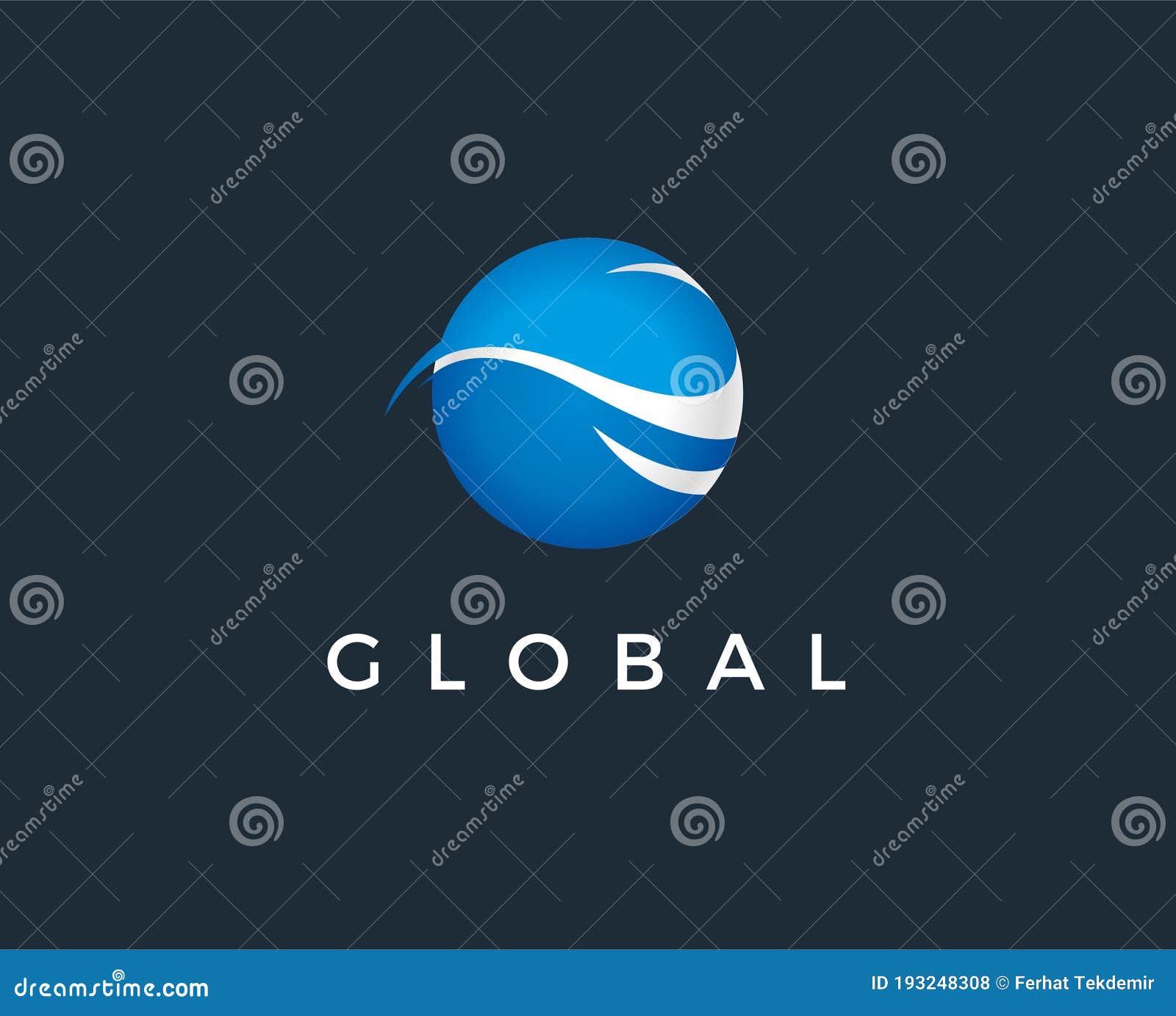 Minimal Global Logo Template - Vector Illustration Stock Vector ...