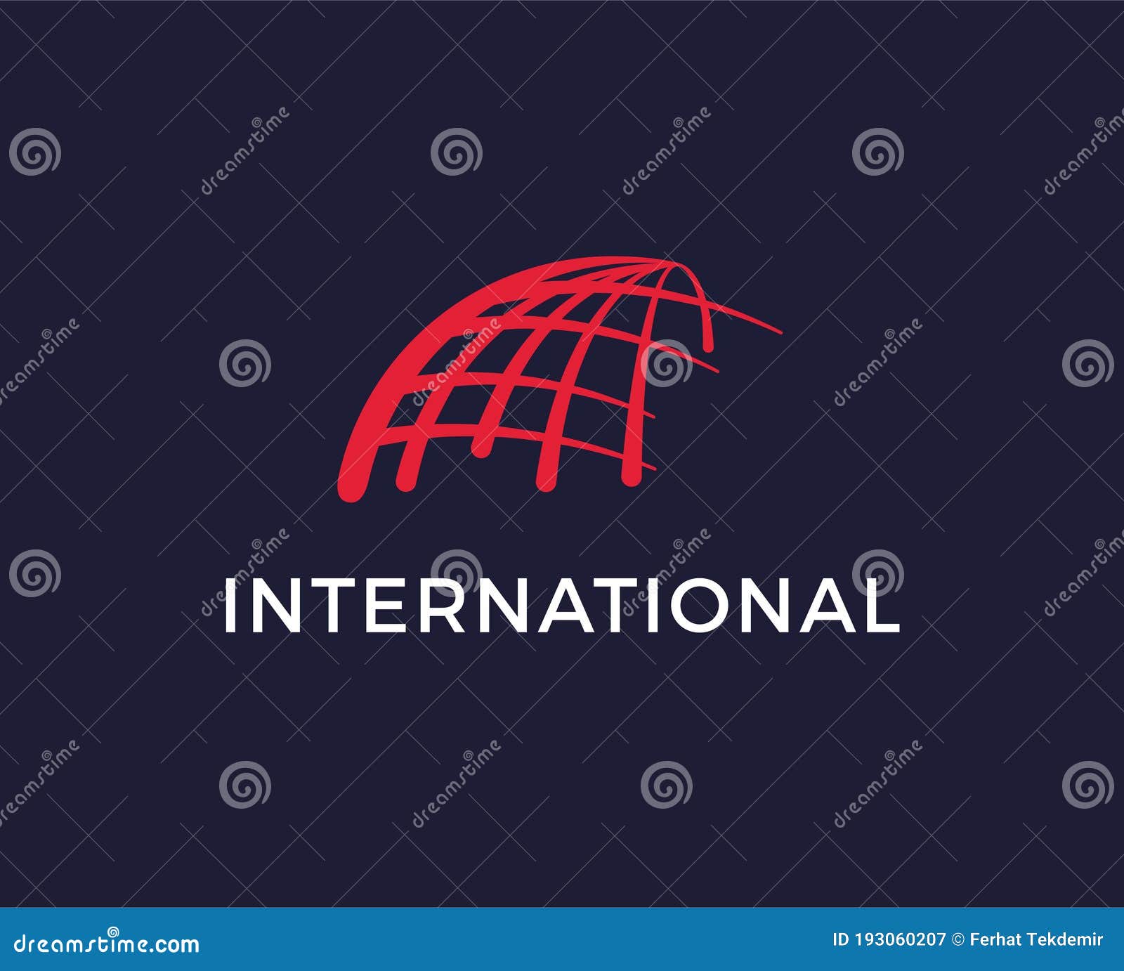 Minimal Global World Logo Template - Vector Illustration Stock ...