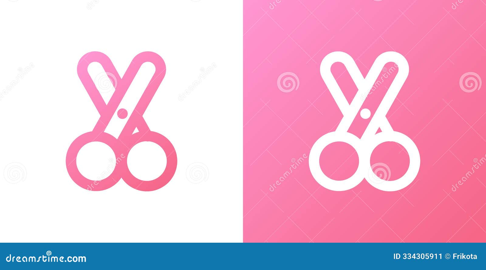 Minimal Gradient Scissors Icon. Back To School. Vector Illustration ...