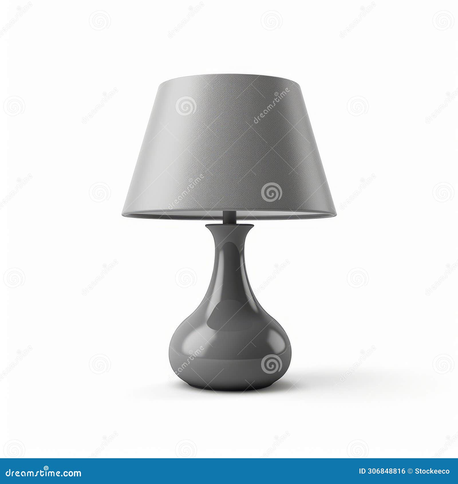 Minimal Gray Lamp with Soft Focal Points and Stylized Simplicity Stock ...