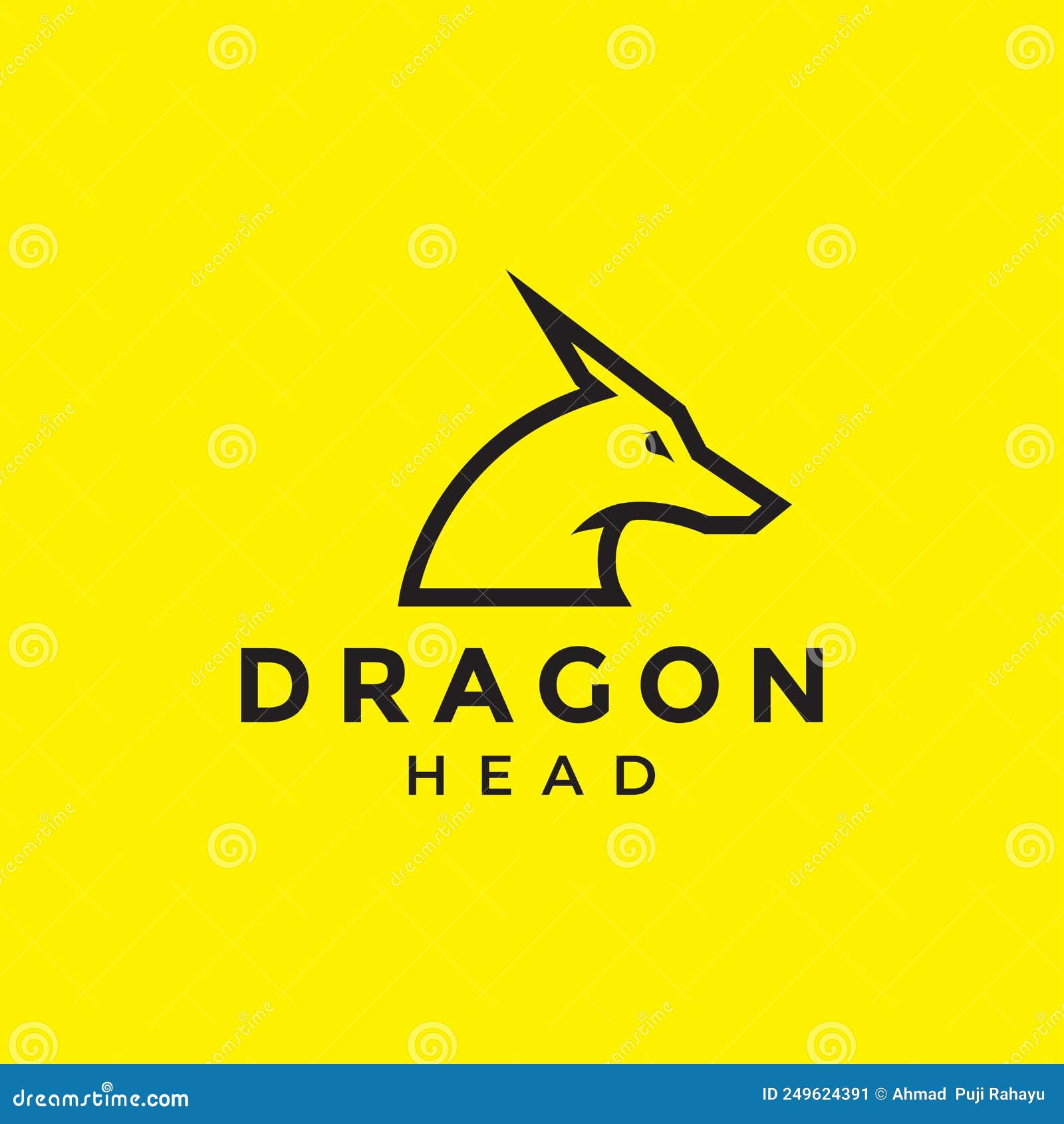 Minimal Head Dragon Modern Logo Design Vector Graphic Symbol Icon ...