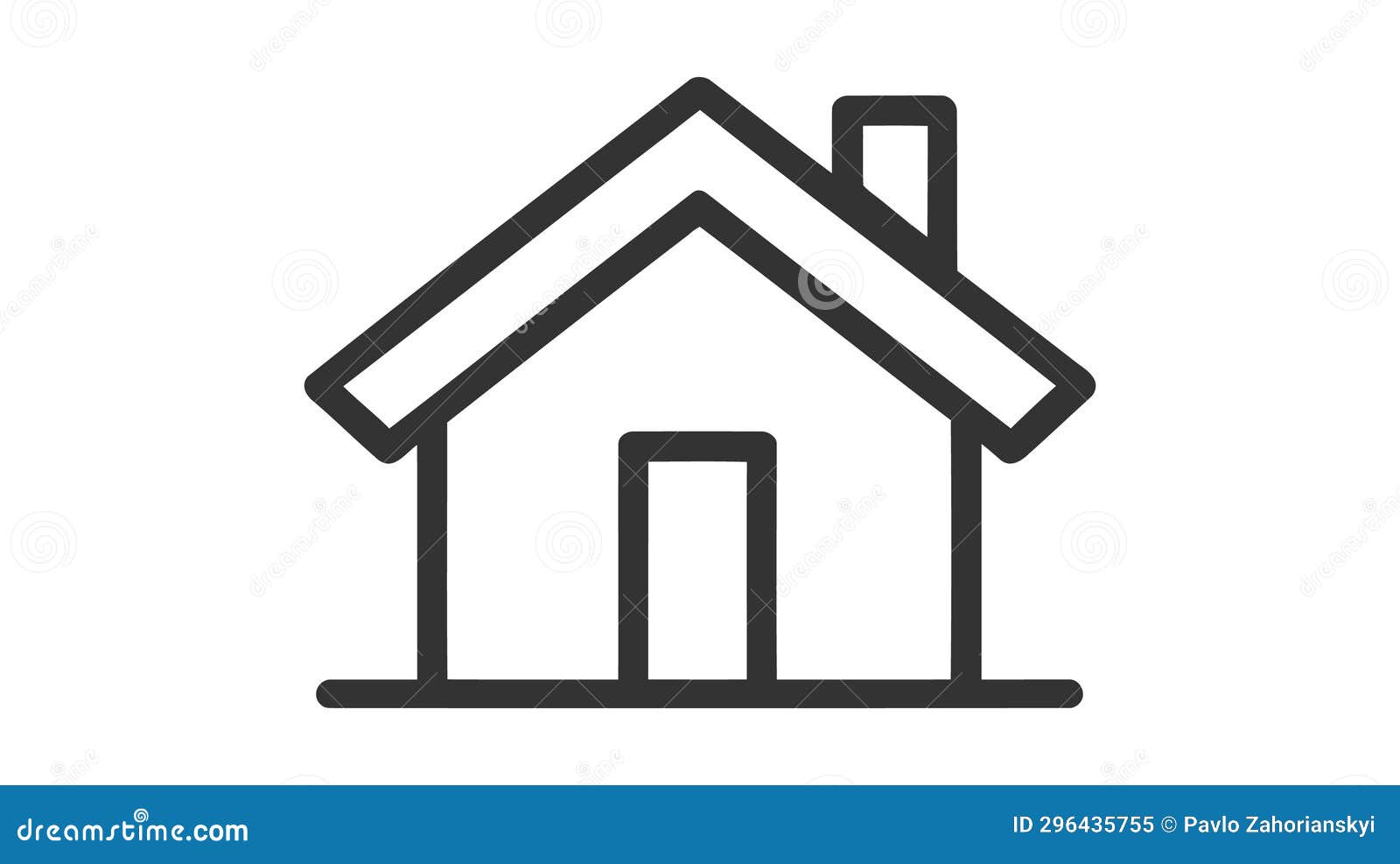 Minimal Home Icon - Web Homepage Symbol - Vector Website Sign Stock ...