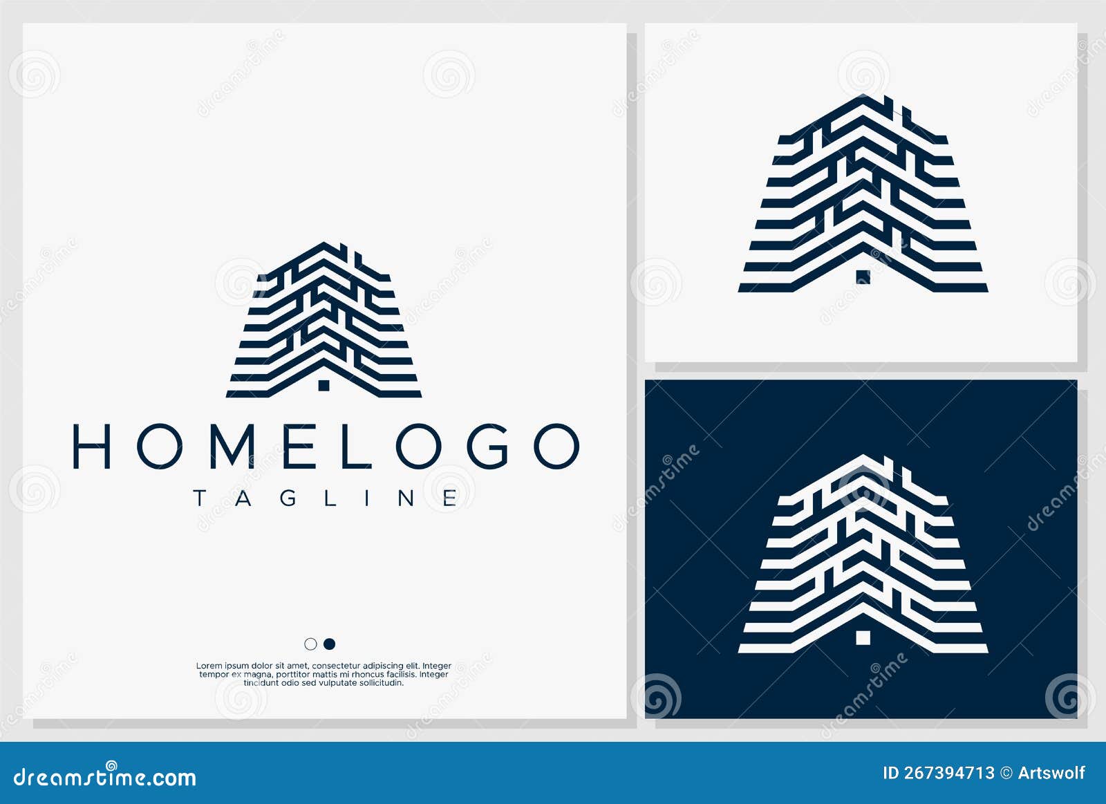 Minimal Home Logo. Line Home Logo. Real Estate Logo Design. Cartoon ...