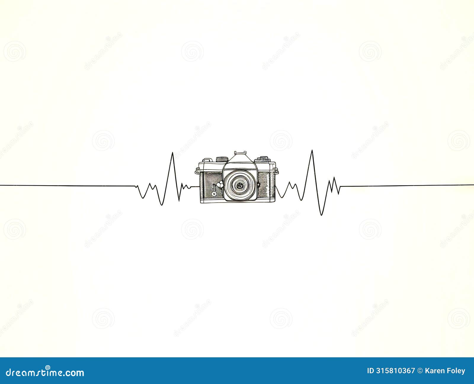 Camera EKG stock illustration. Illustration of copy - 315810367