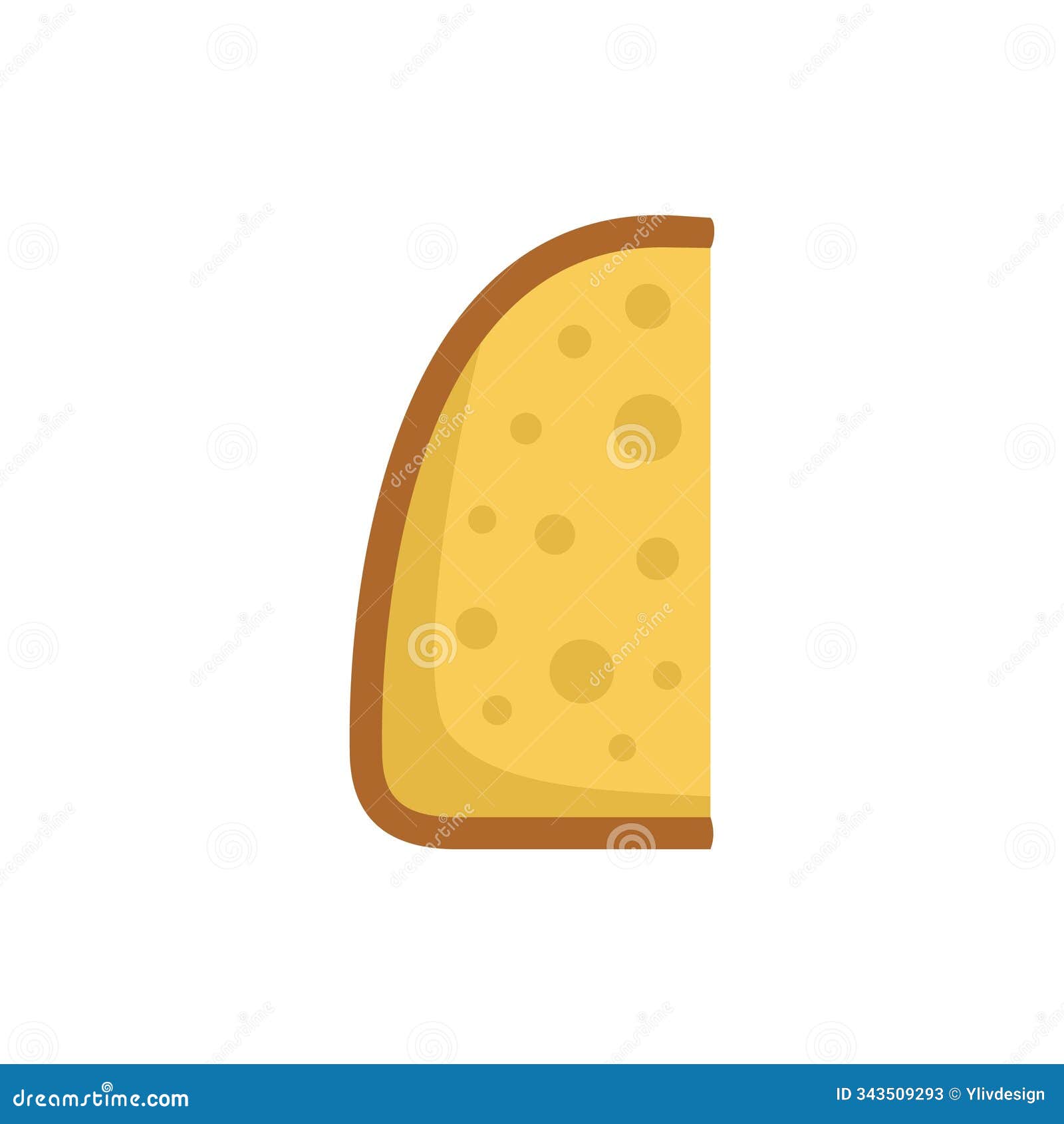 Side View Of A Bread Slice Showing The Porous Texture Of The Loaf ...