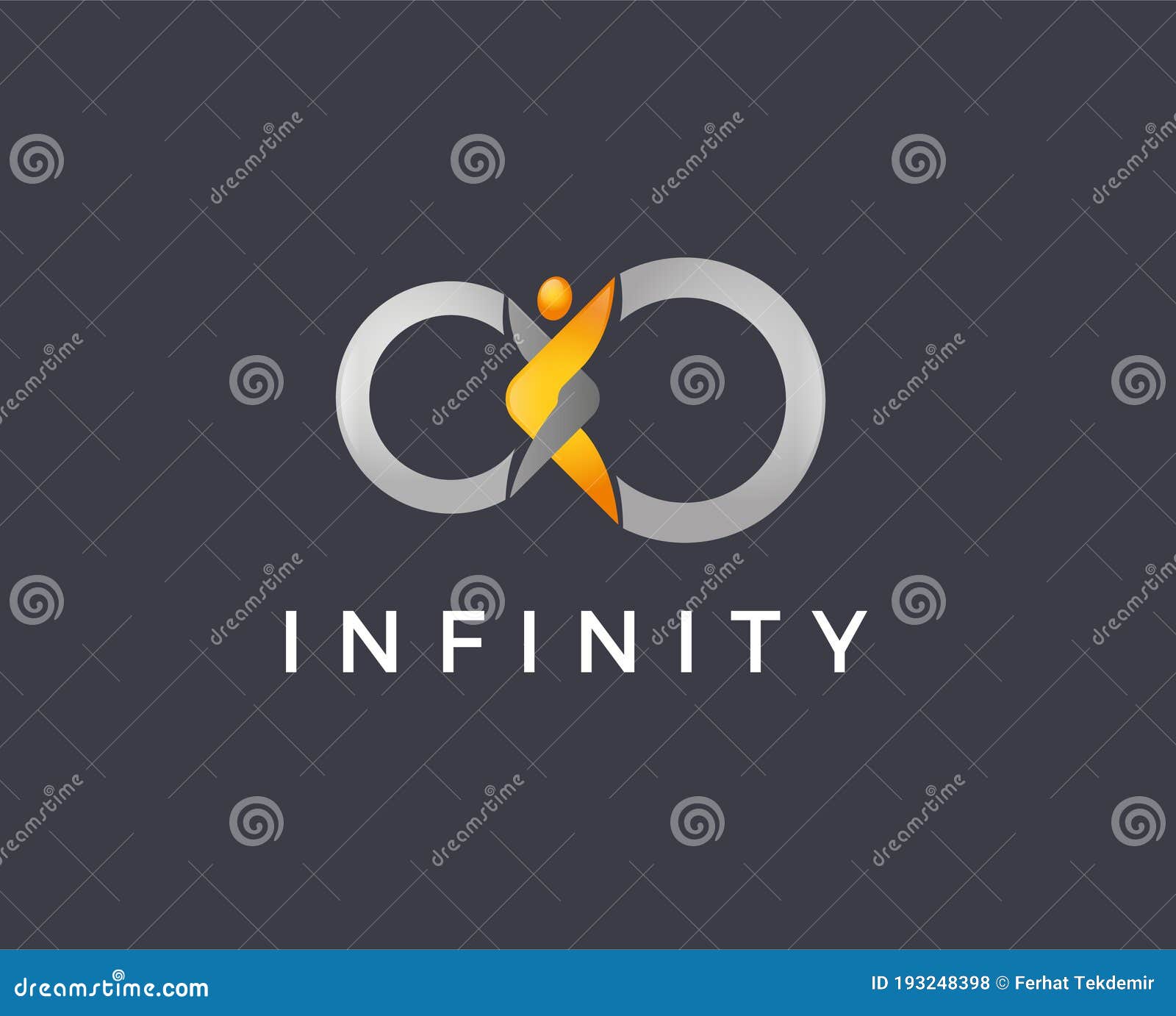 Minimal Infinity People Logo Template - Vector Illustration Stock ...