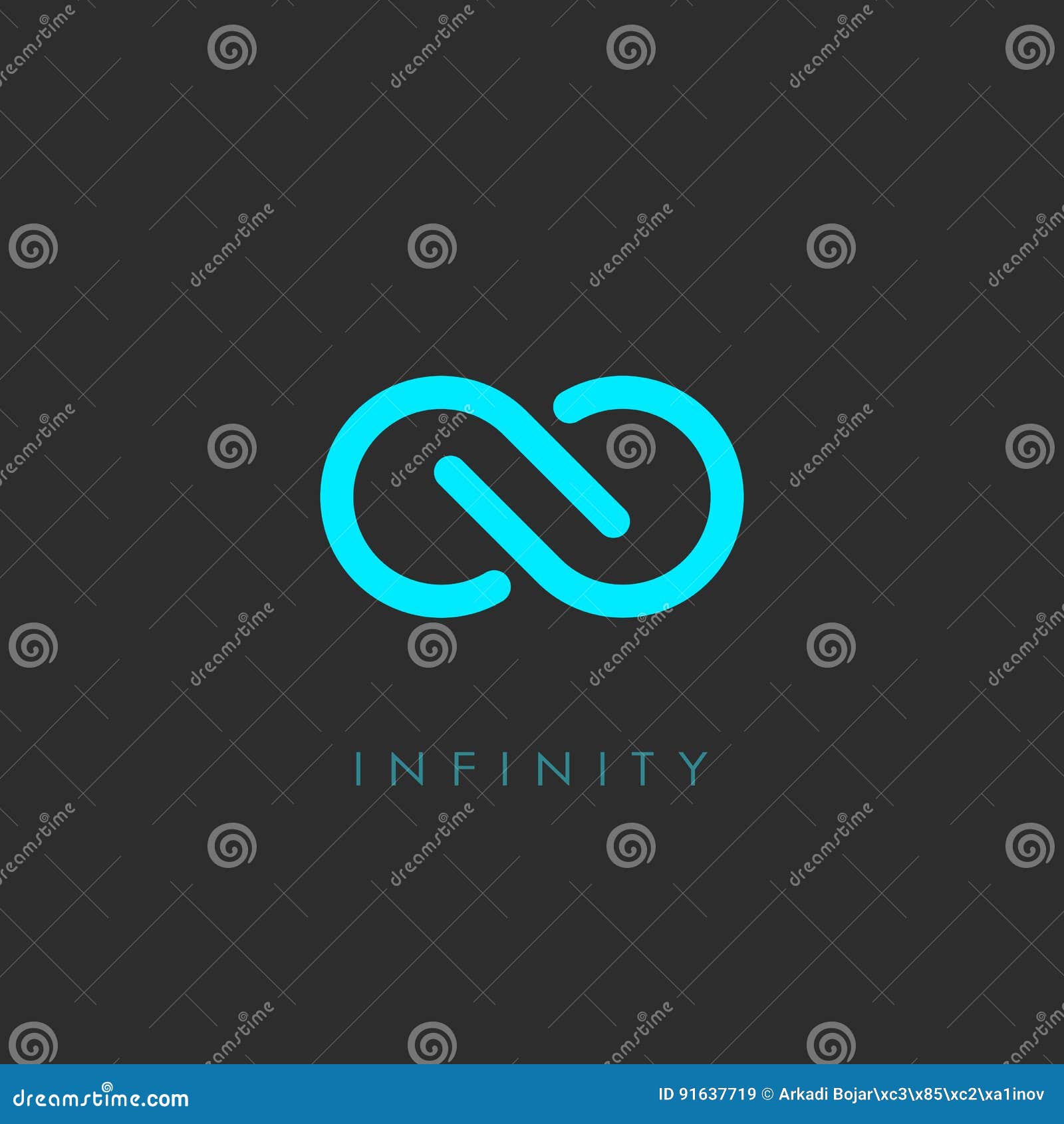 Minimal Infinity Vector Logo Stock Vector - Illustration of absolute ...