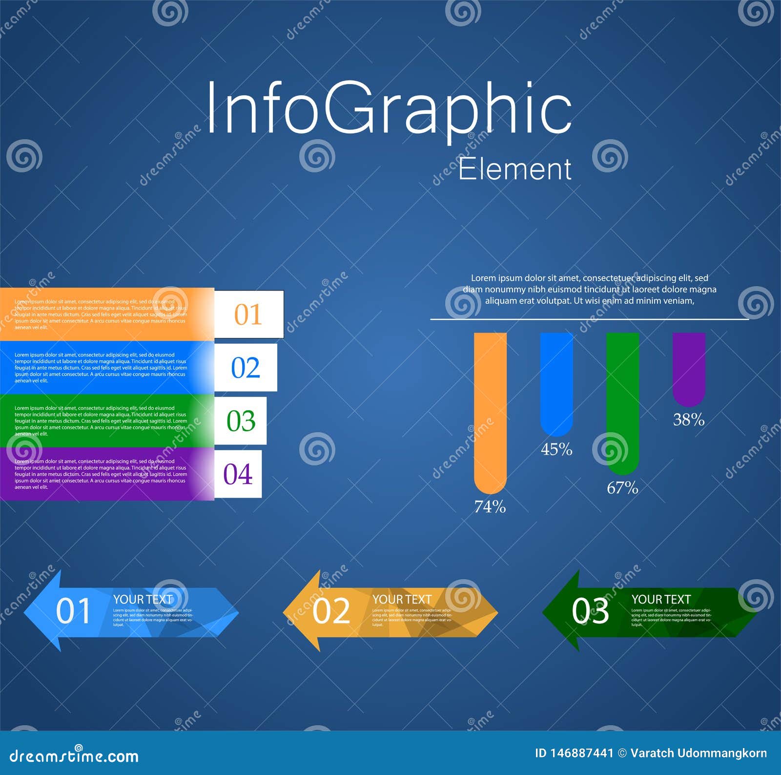 Minimal Infographic Element Template, Business Concept, Design Used for ...