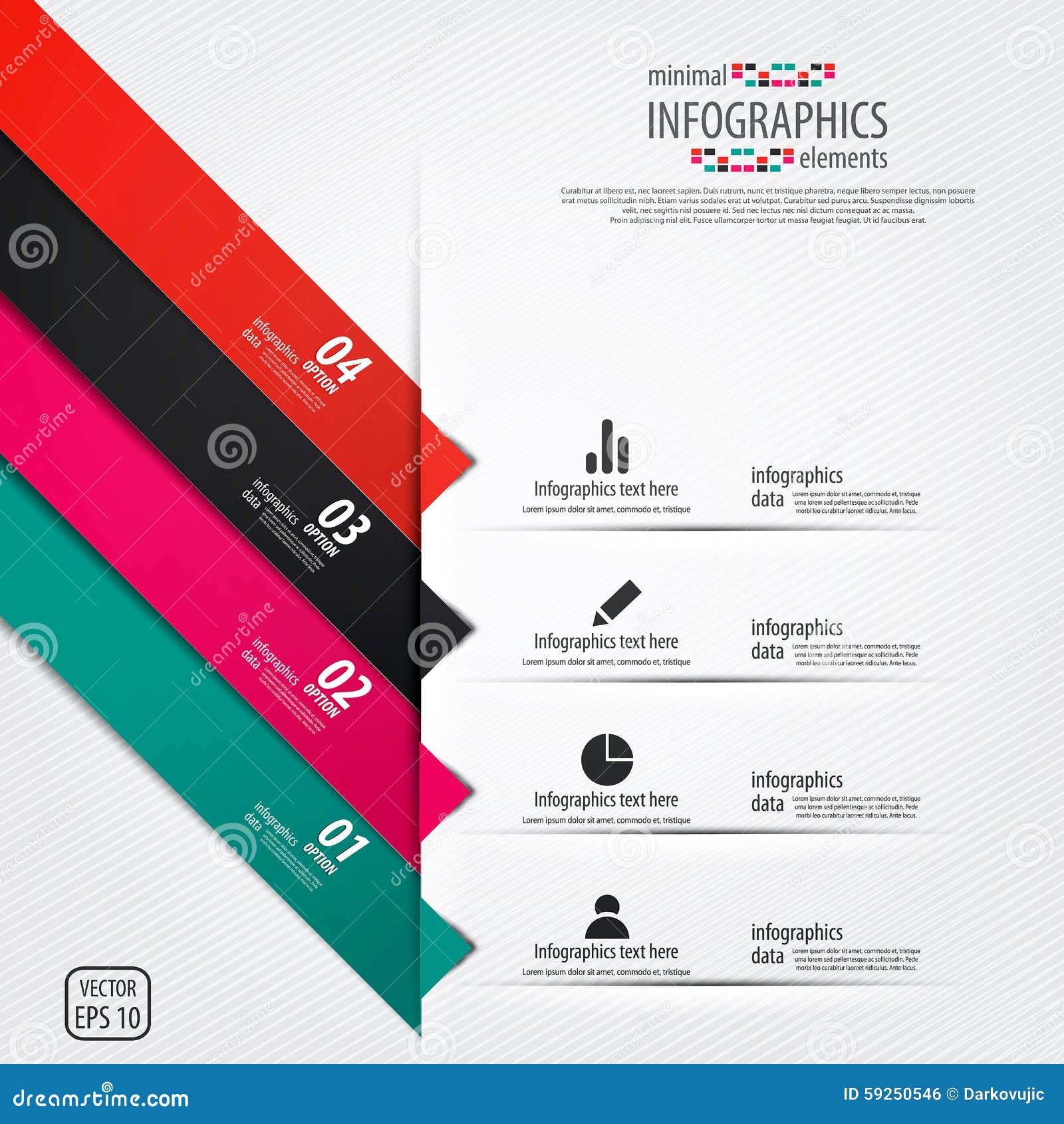 Minimal Infographics Design. Vector Stock Vector - Illustration of ...
