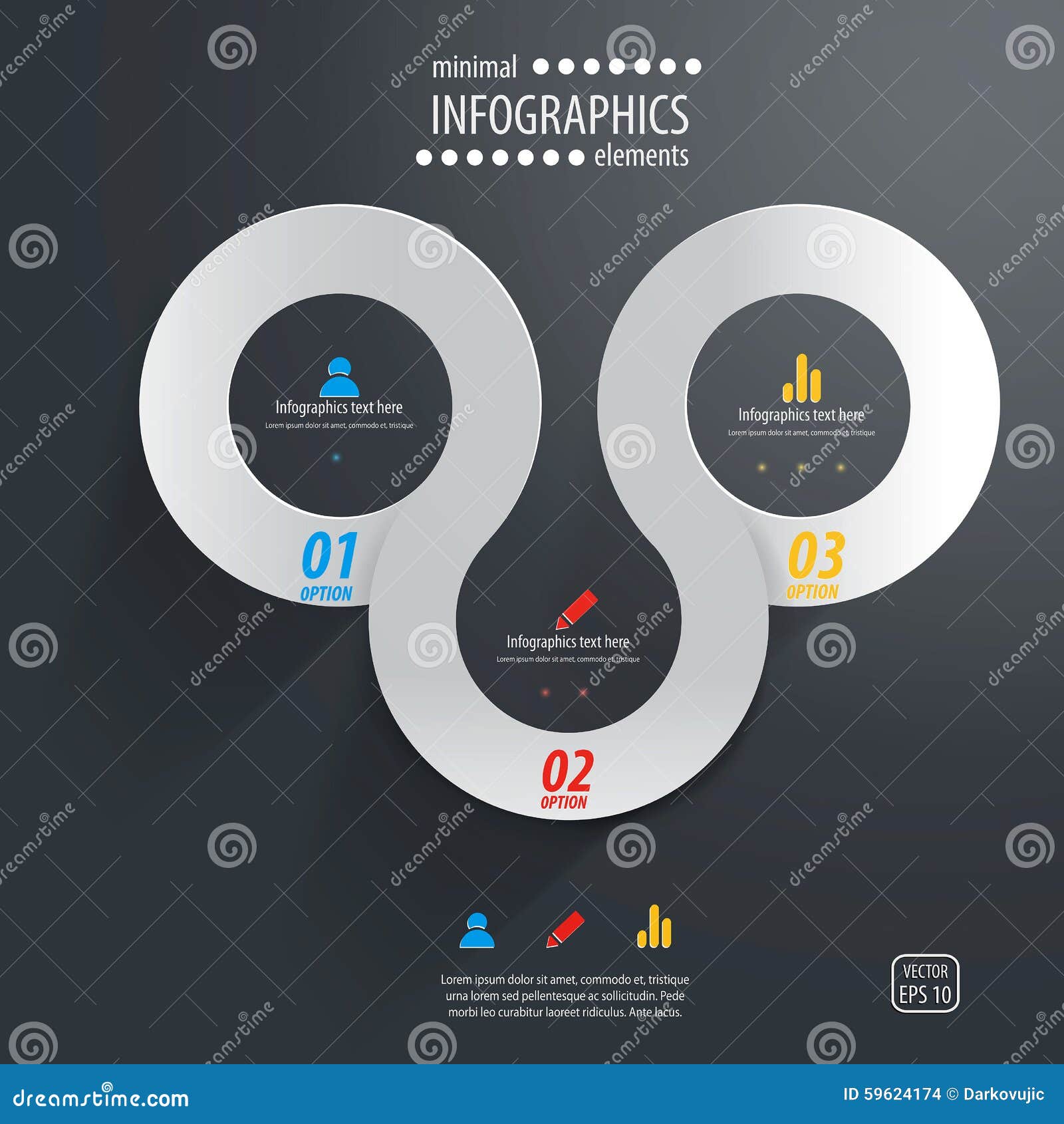 Minimal Infographics Design. Vector Stock Vector - Illustration of ...