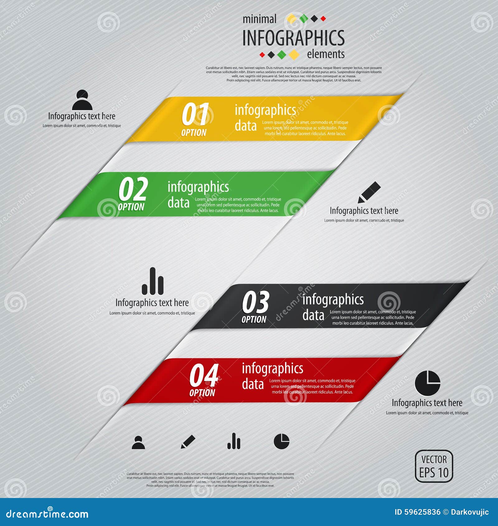 Minimal Infographics Design. Vector Stock Vector - Illustration of ...
