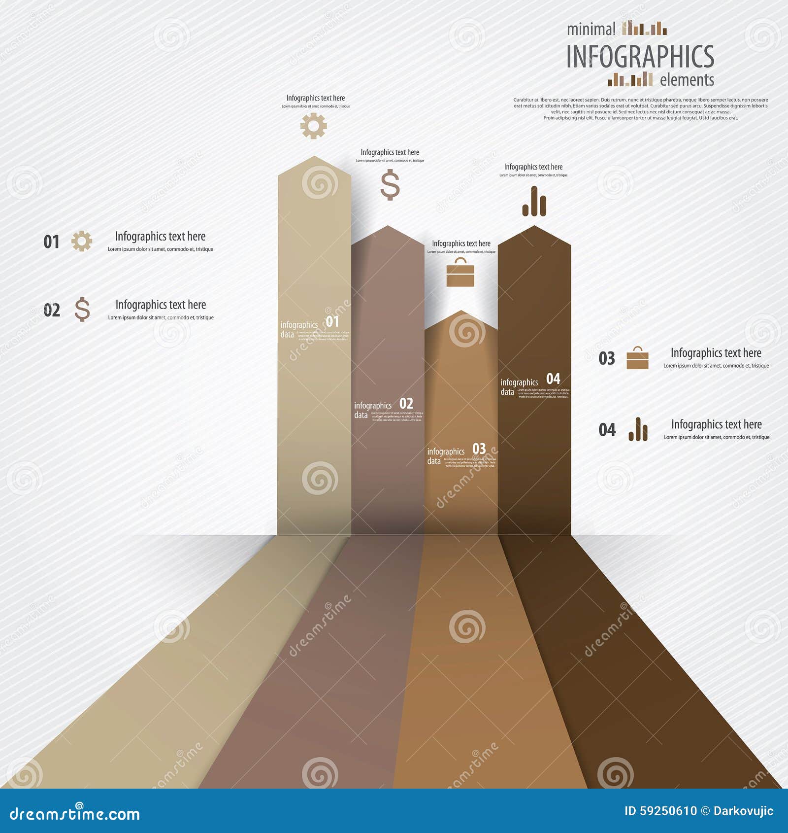 Minimal Infographics Design. Vector Stock Vector - Illustration of icon ...