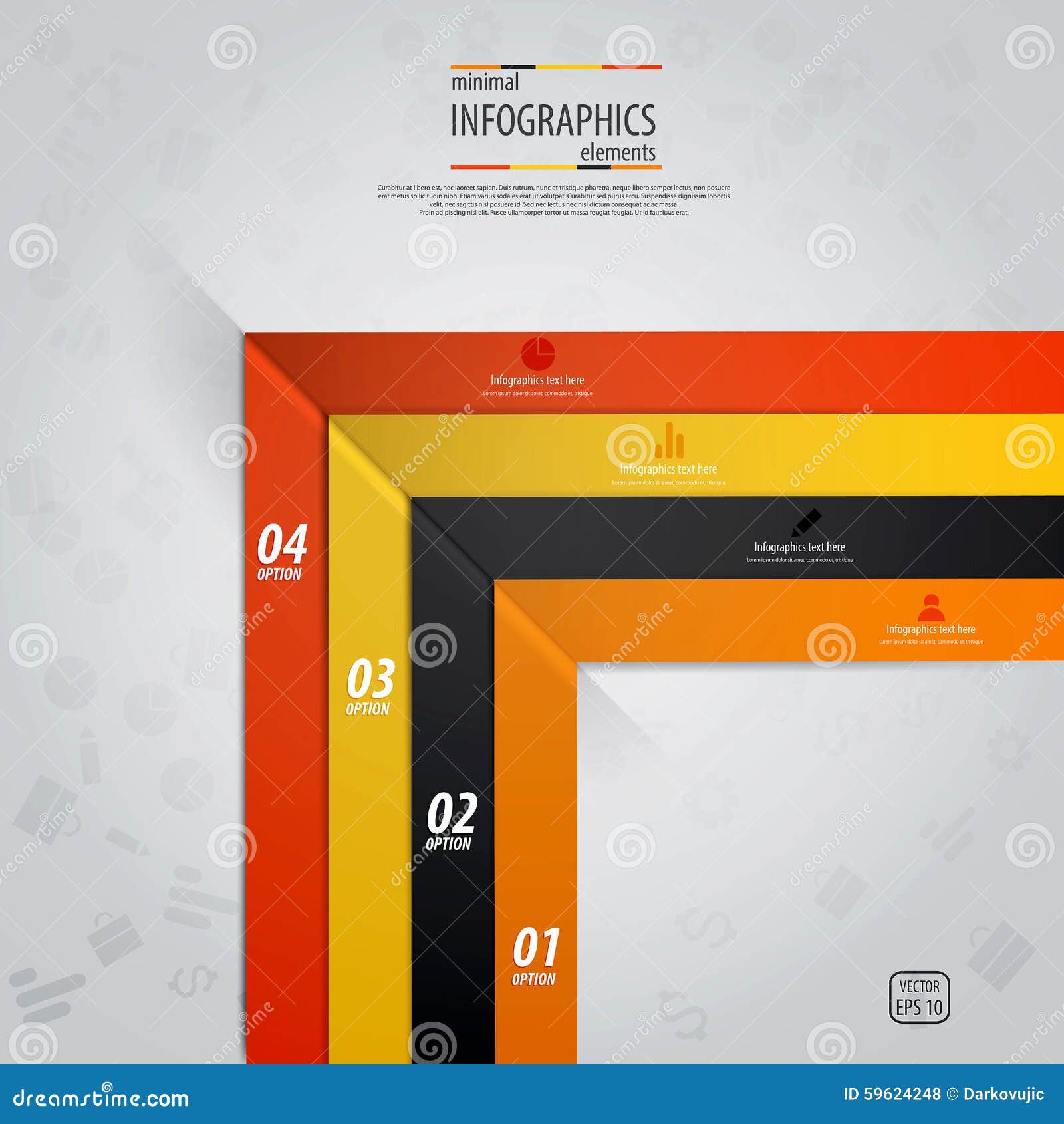 Minimal Infographics Design. Vector Stock Illustration - Illustration ...