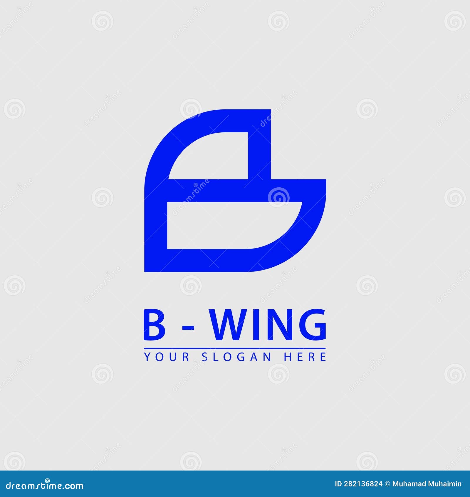 Minimal Initial B Bird Wing Logo Icon Stock Vector - Illustration of ...