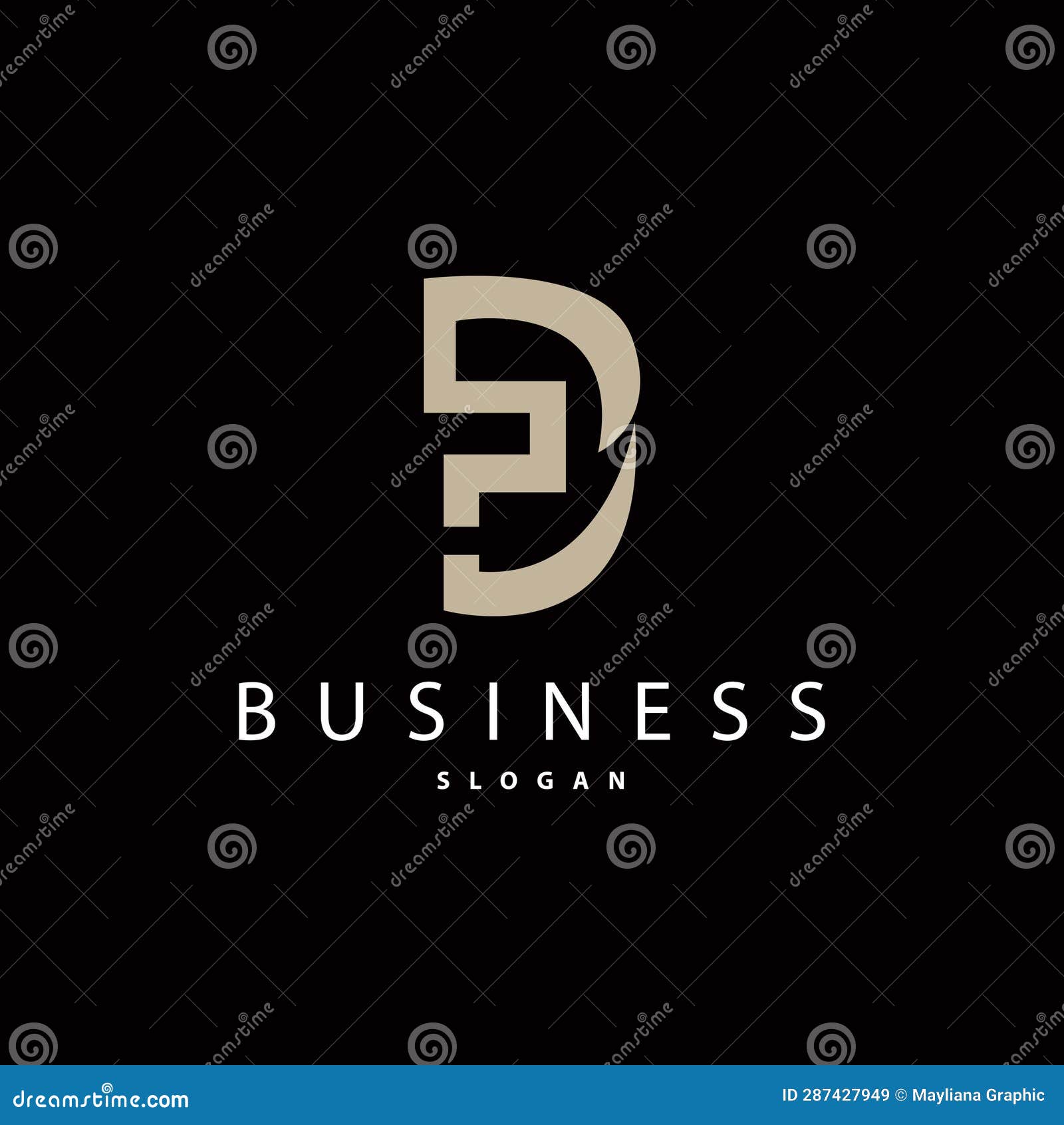 Minimal Initial D Letter Logo, Modern and Luxury Geometric Design, Icon ...