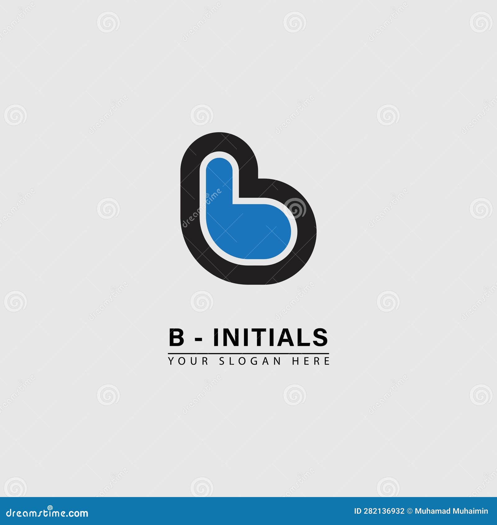Minimal Initial Letter B Logo Icon Stock Vector - Illustration of ...