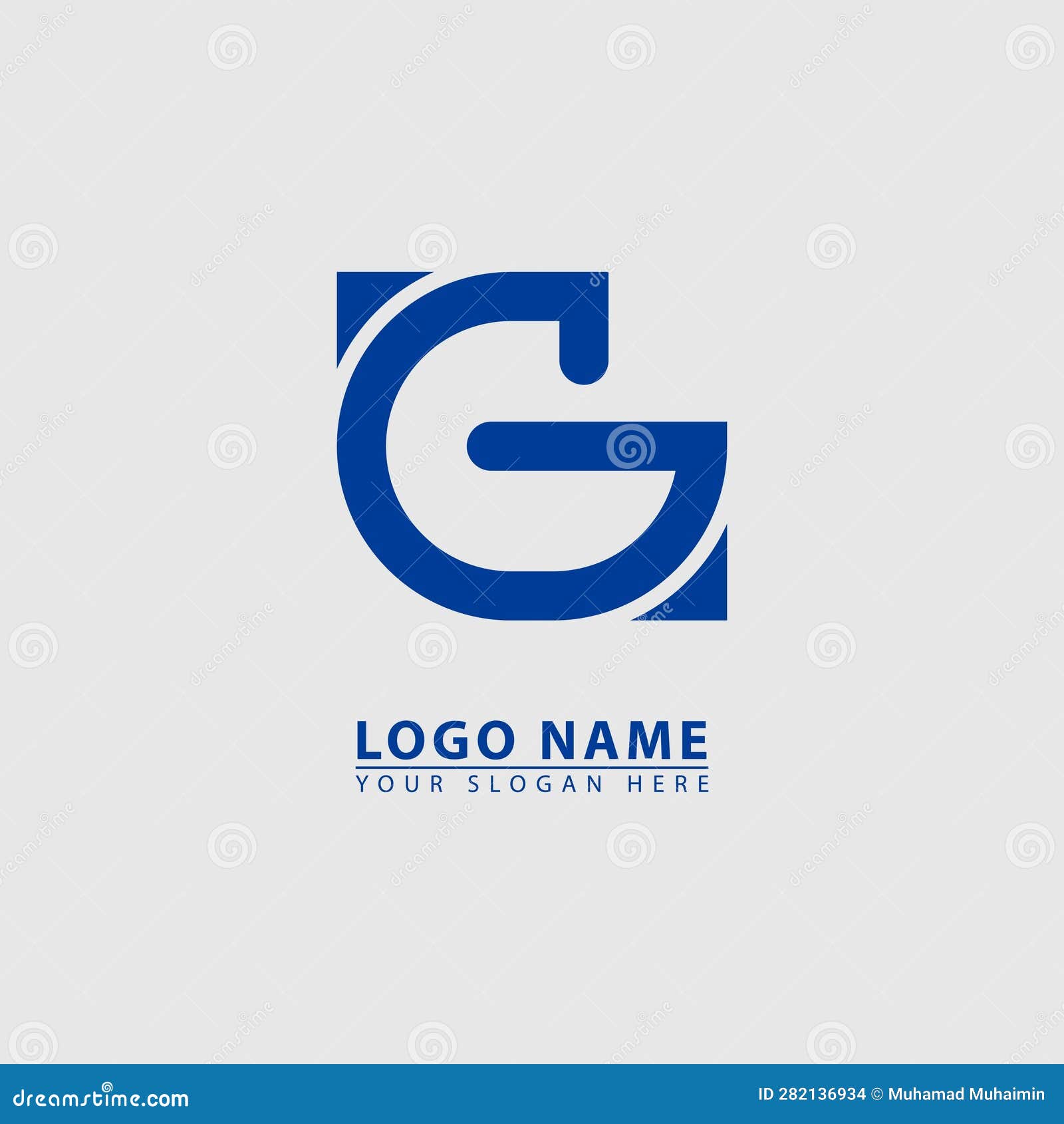 Minimal Initial Letter G Logo Icon Stock Vector - Illustration of ...