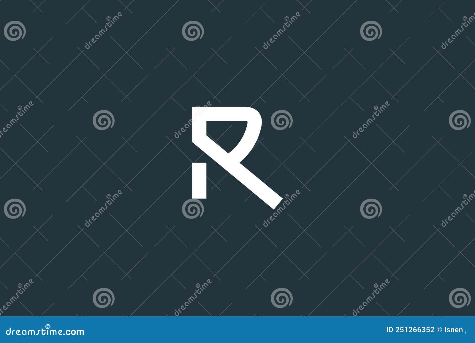 Minimal Initial Letter R Logo Design Vector Stock Vector - Illustration ...