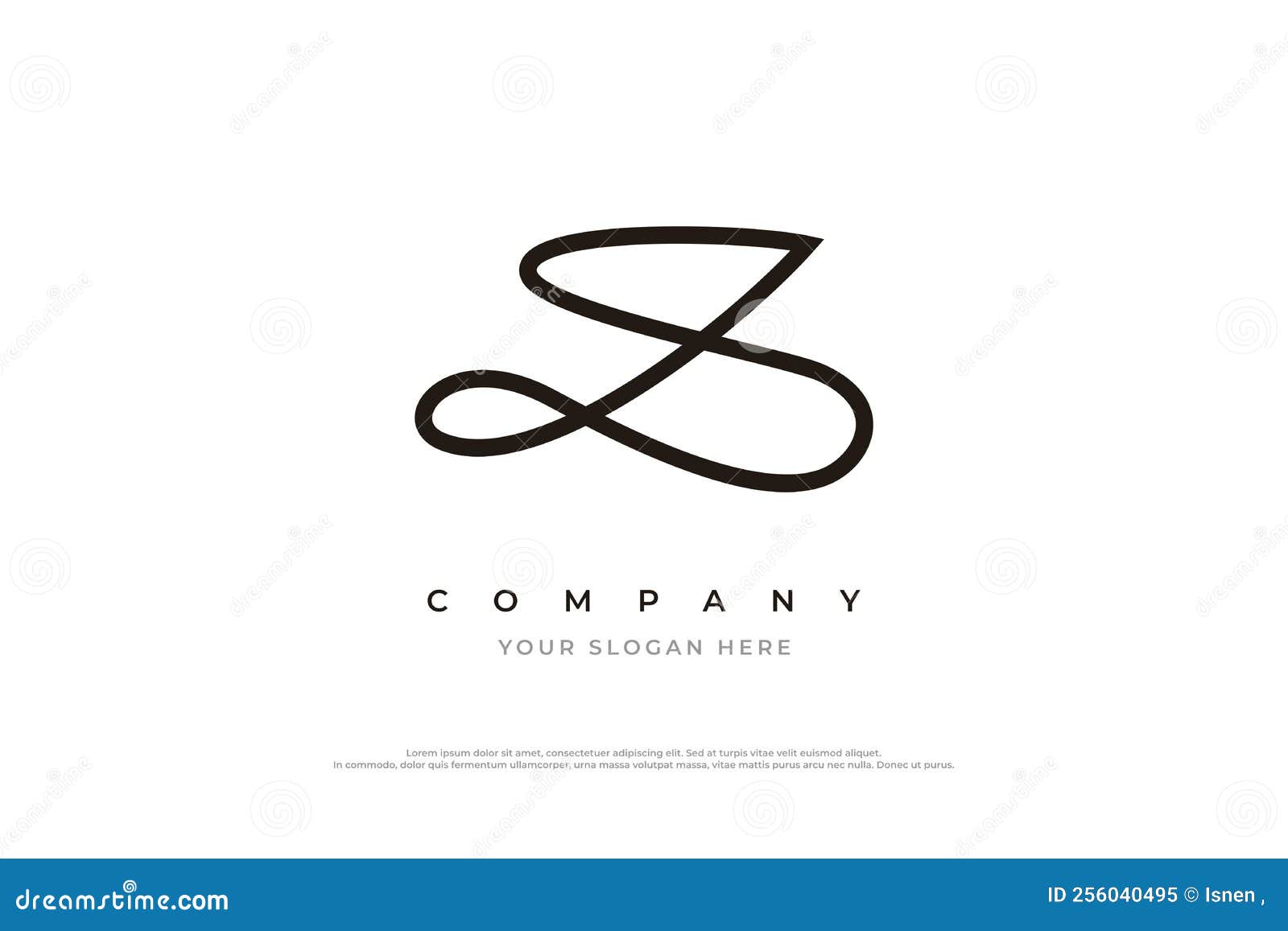 Minimal Initial Letter S Logo Design Vector Stock Vector - Illustration ...