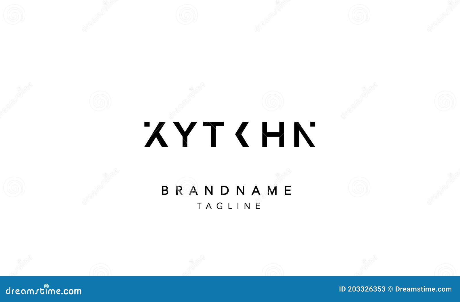 MINIMAL KITCHEN Alphabet Logo Design Stock Vector - Illustration of ...