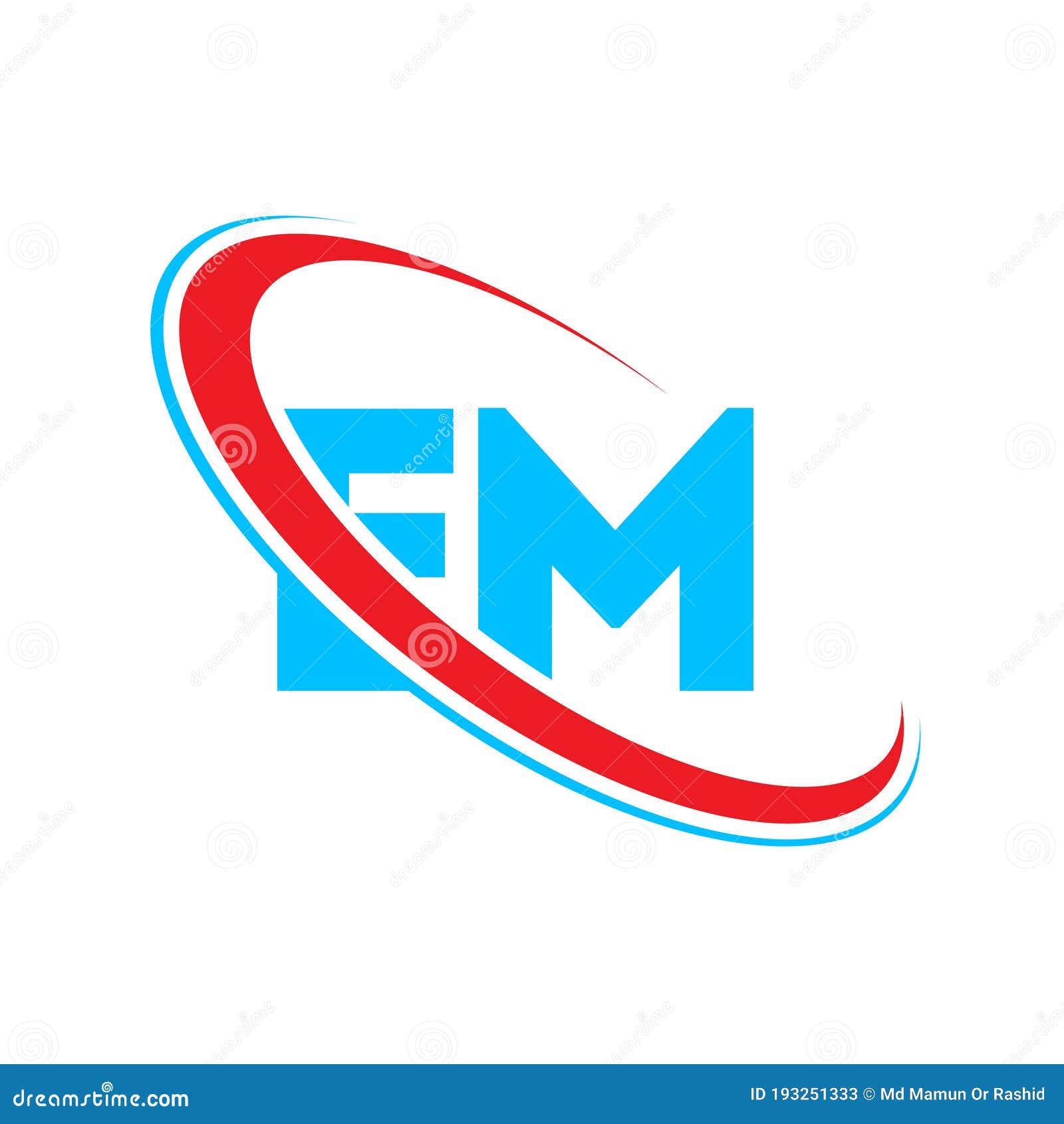 Minimal Letter EM Logo Design. EM E M Letter Logo Design Stock Vector ...