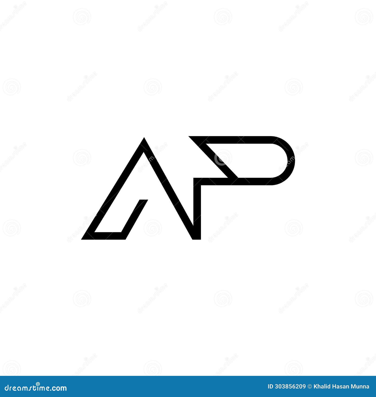 Minimal Letters AP Logo Design Stock Vector - Illustration of logotype ...