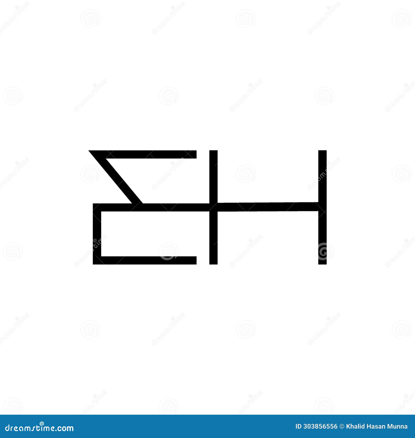 Minimal Letters EH Logo Design Stock Vector - Illustration of concept ...