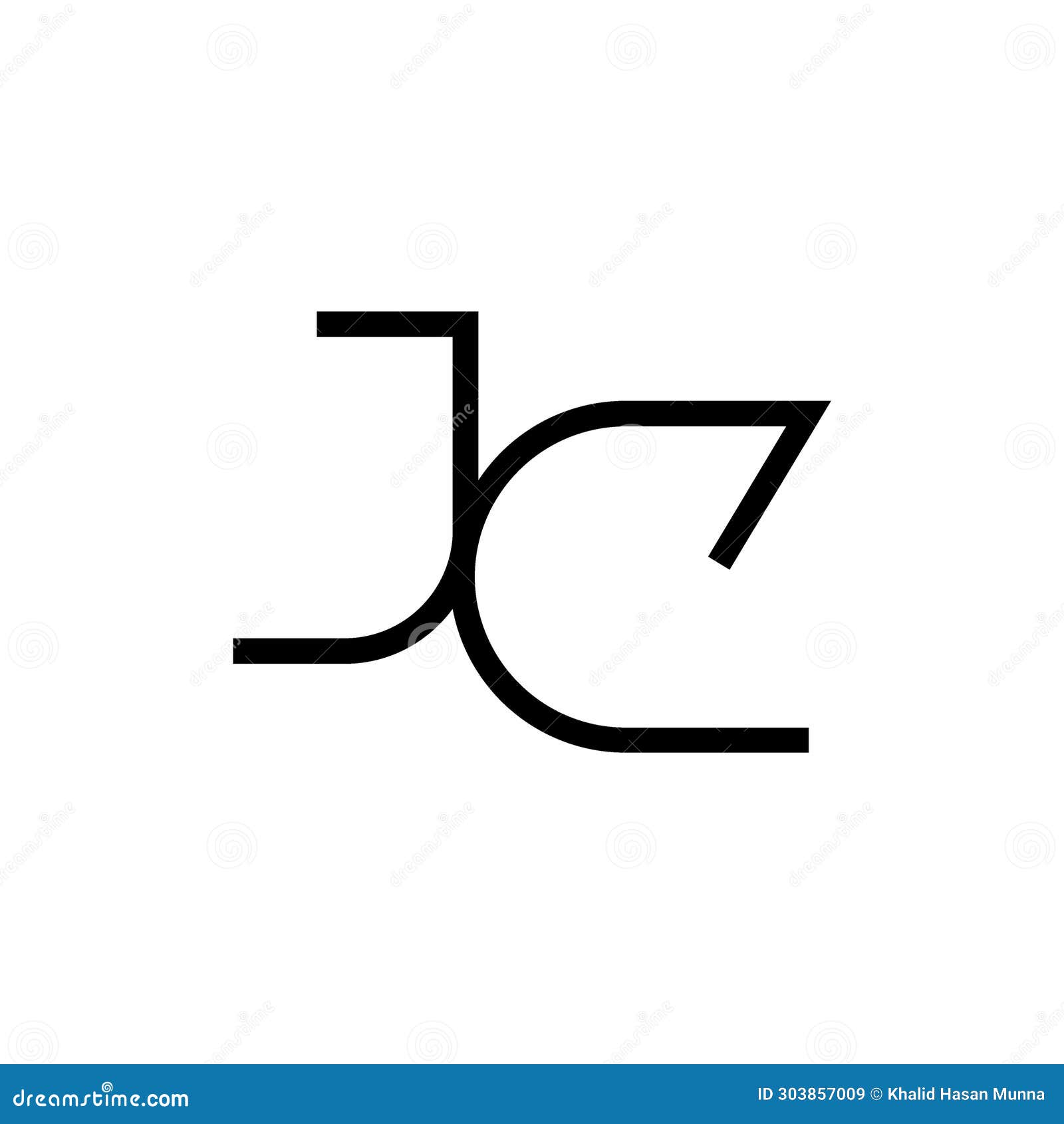 Minimal Letters JC Logo Design Stock Vector - Illustration of simple ...