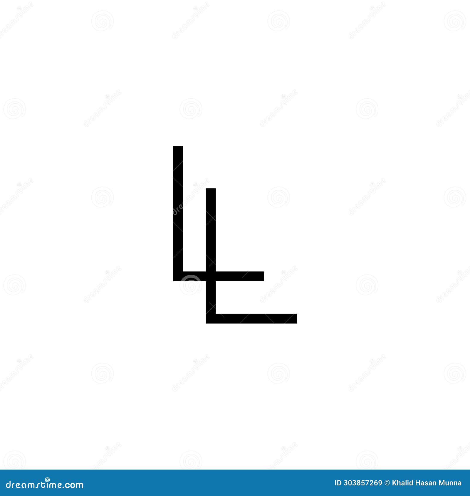Minimal Letters LL Logo Design Stock Vector - Illustration of emblem ...