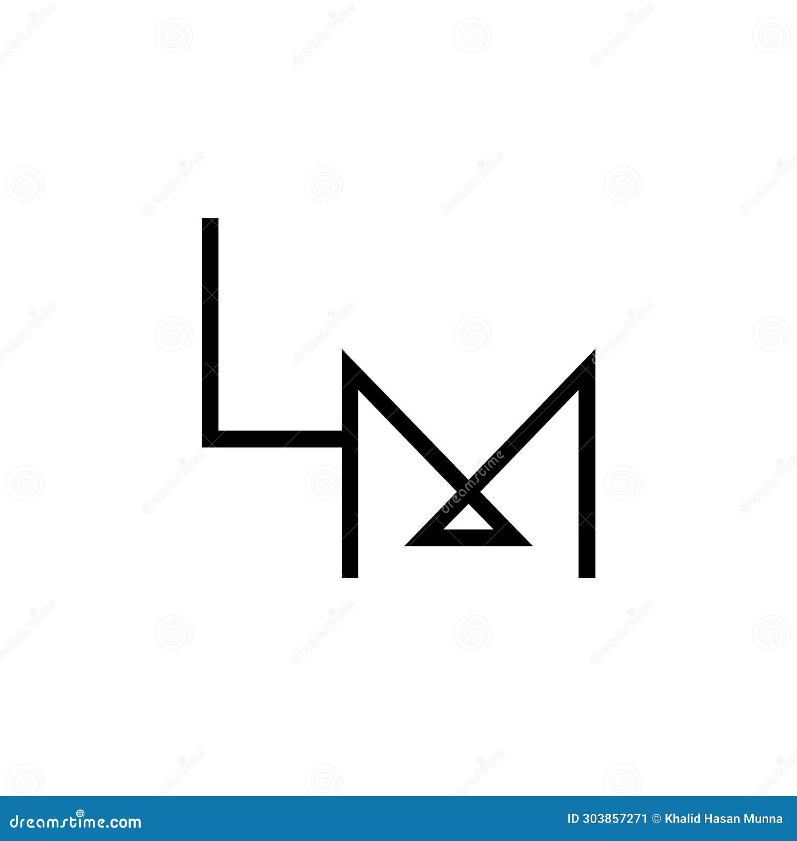 Minimal Letters LM Logo Design Stock Vector - Illustration of modern ...