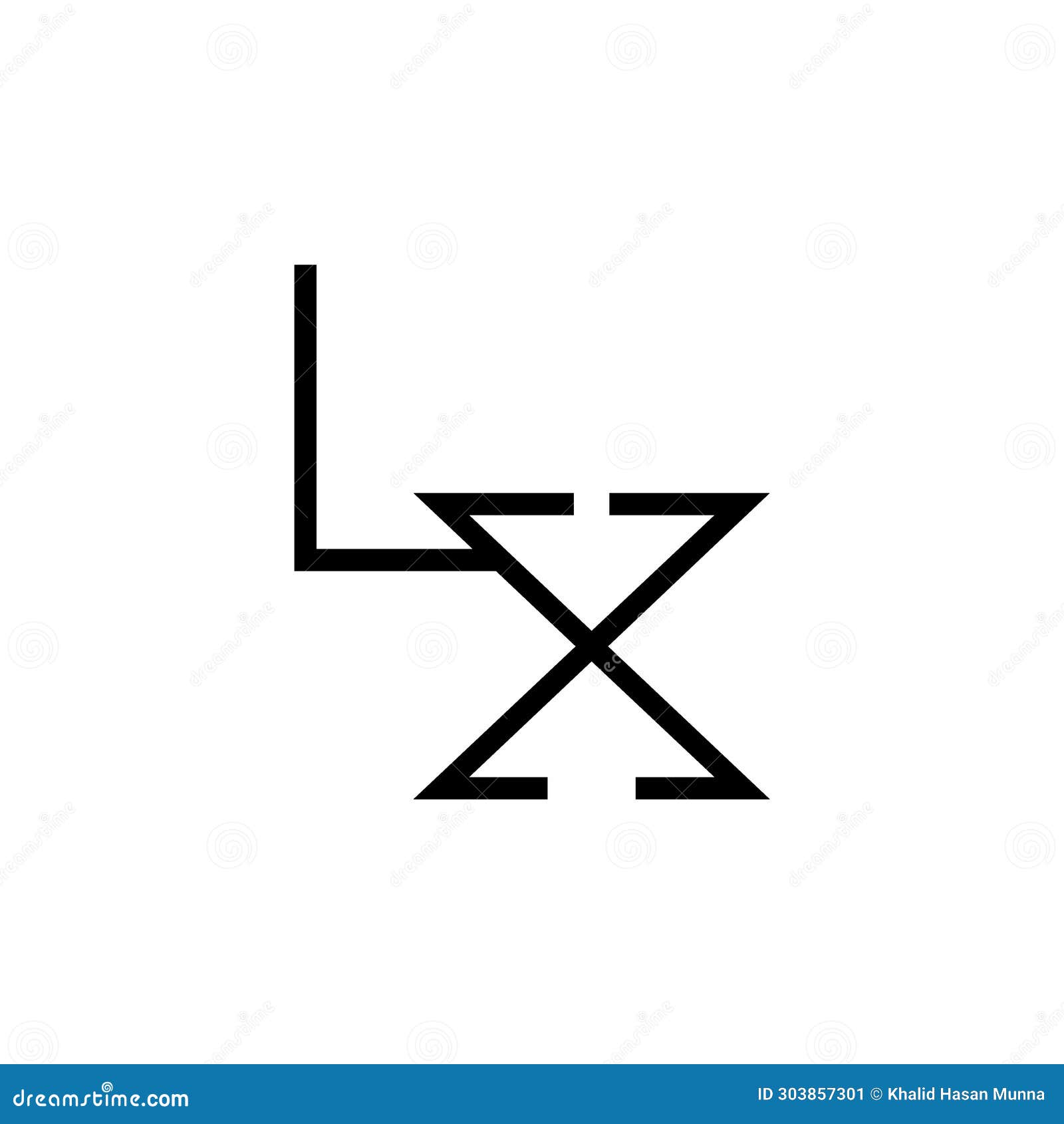 Minimal Letters LX Logo Design Stock Vector - Illustration of modern ...