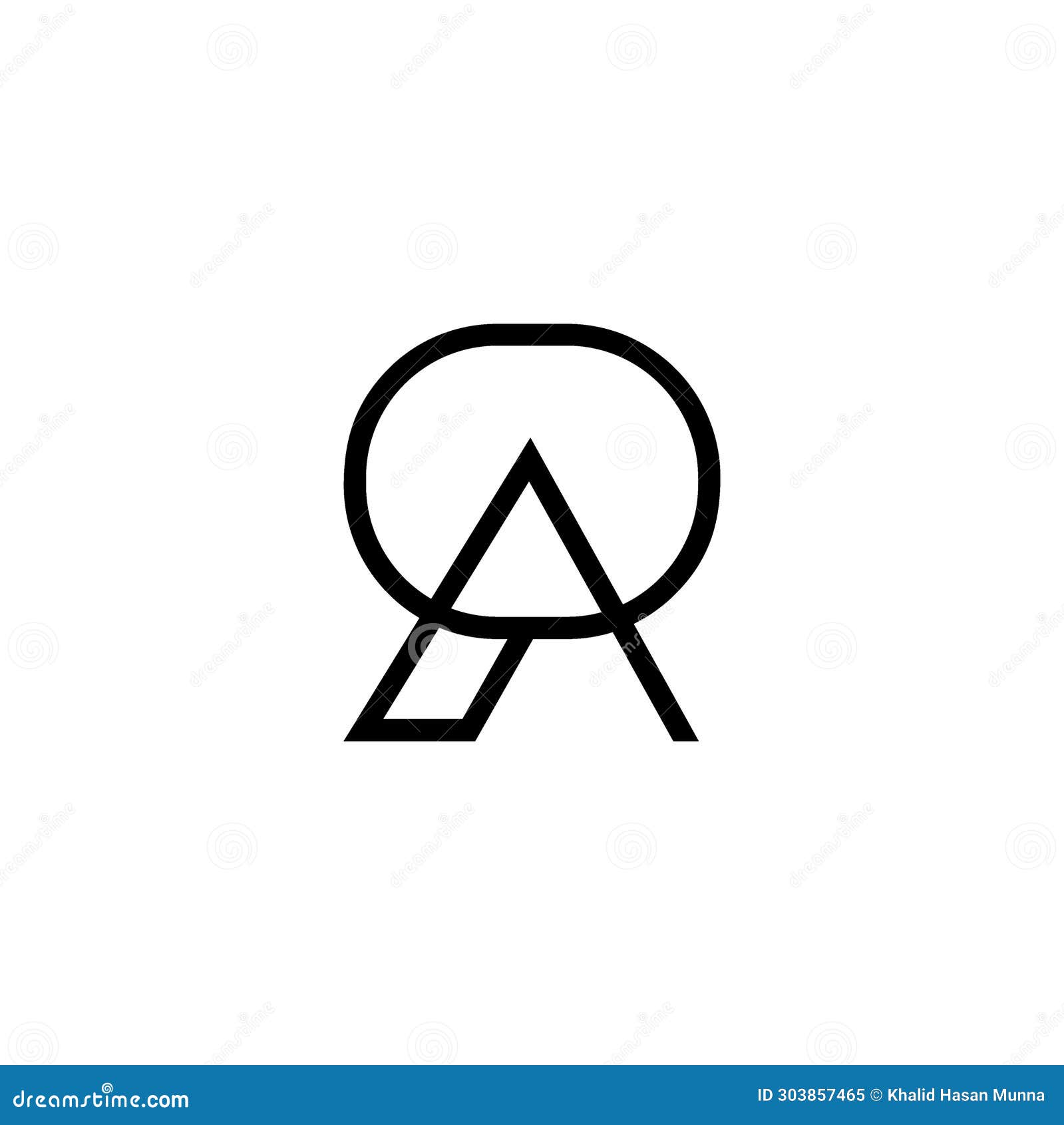 Minimal Letters OA Logo Design Stock Vector - Illustration of alphabet ...